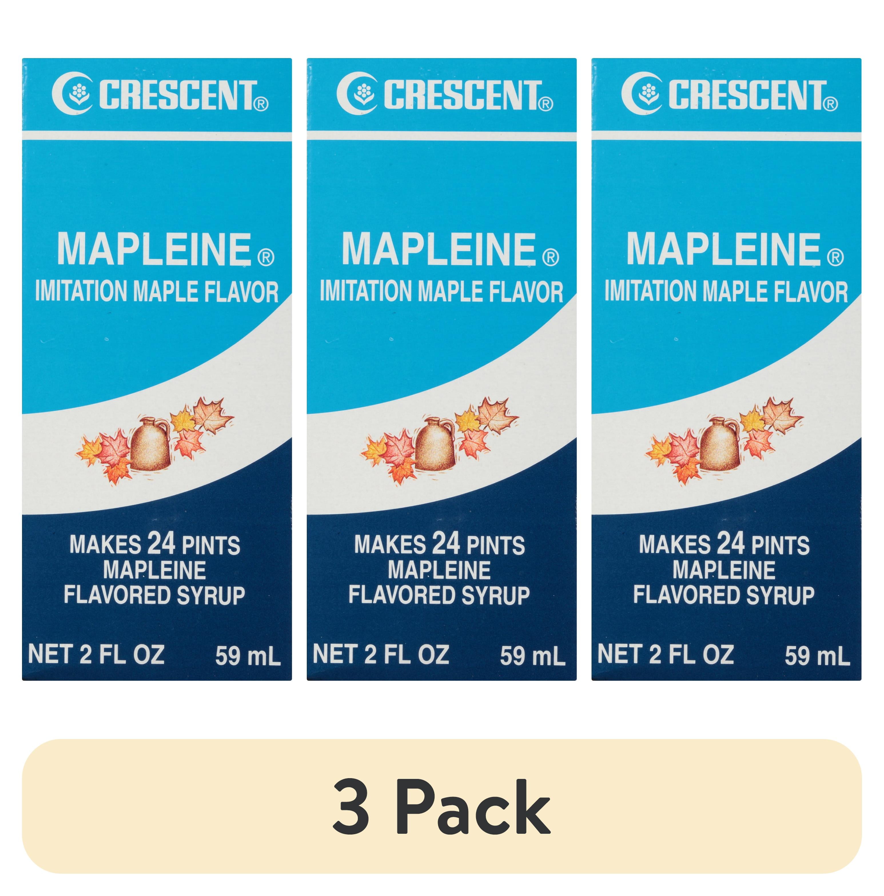 (3 pack) Crescent Mapleine Imitation Maple Flavor, 2.0 fl oz Box ...