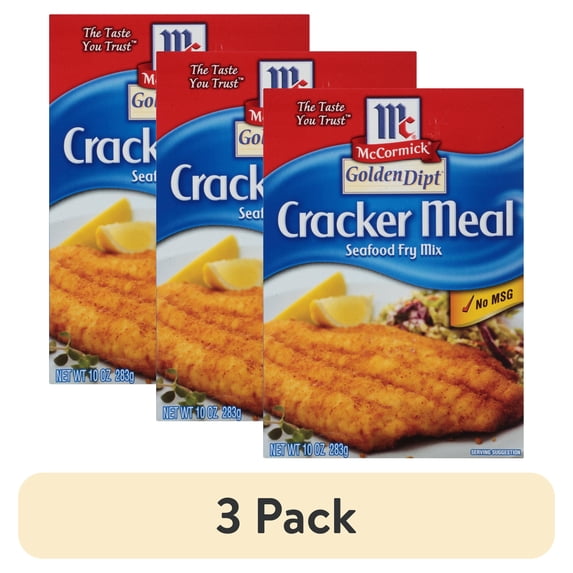 (3 pack) McCormick GOLDEN DIPT Cracker Meal Seafood Fry Mix, 10.0 oz ...