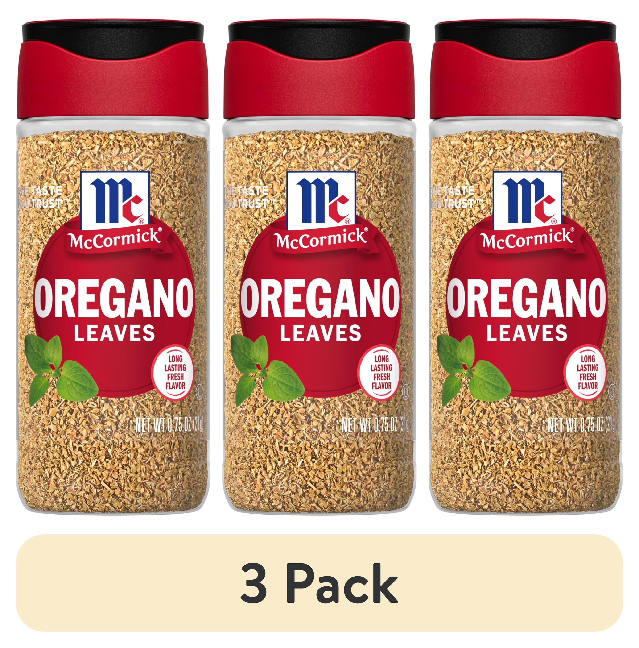 (3 pack) McCormick Kosher Oregano Leaves, 0.75 oz Bottle - Walmart.com
