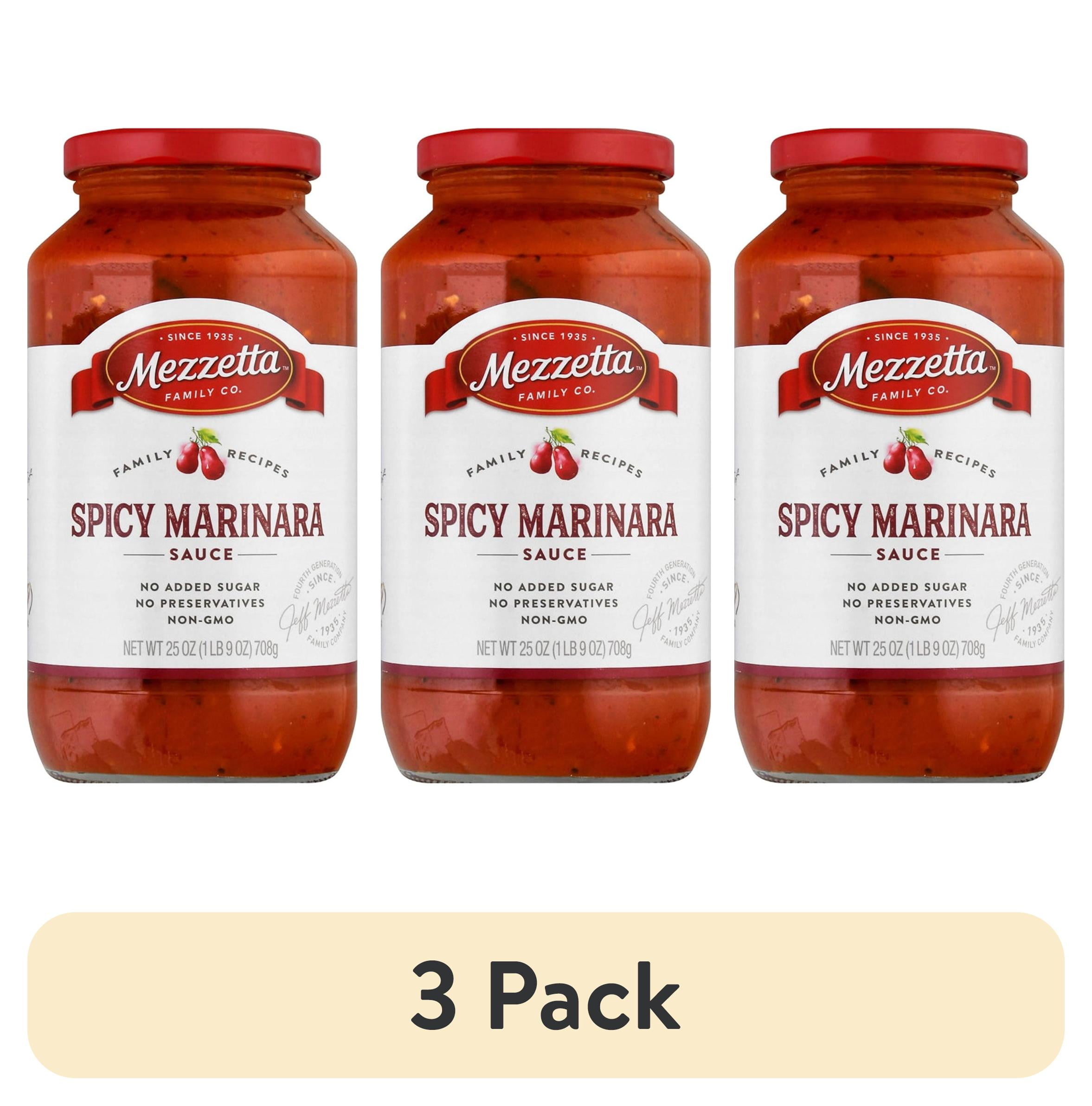 (3 pack) Mezzetta Family Recipes Spicy Marinara 24 fl oz Jar - Walmart.com