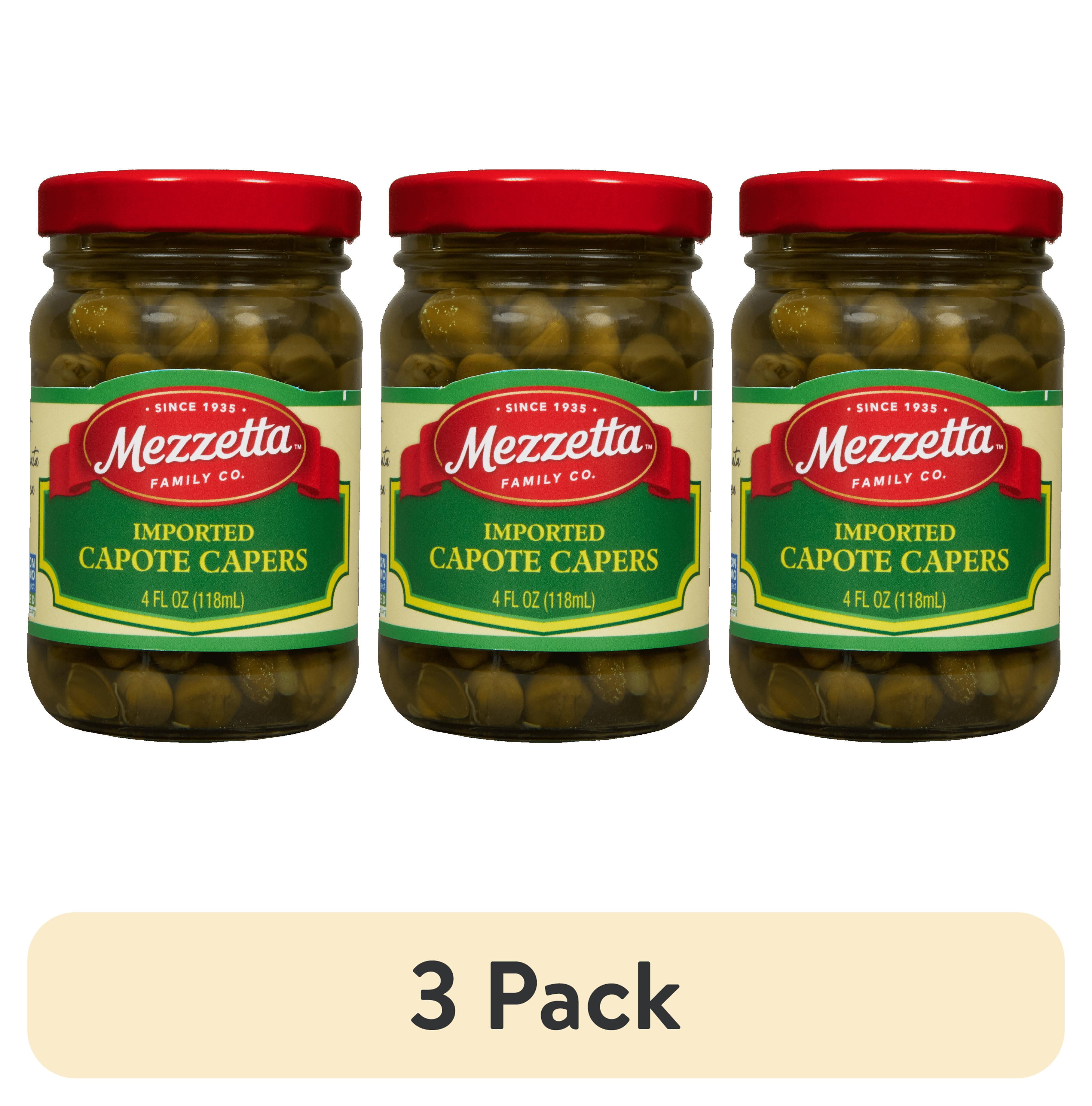 (3 pack) Mezzetta Imported Non-Pareil Capers, 4 fl oz Jar - Walmart.com