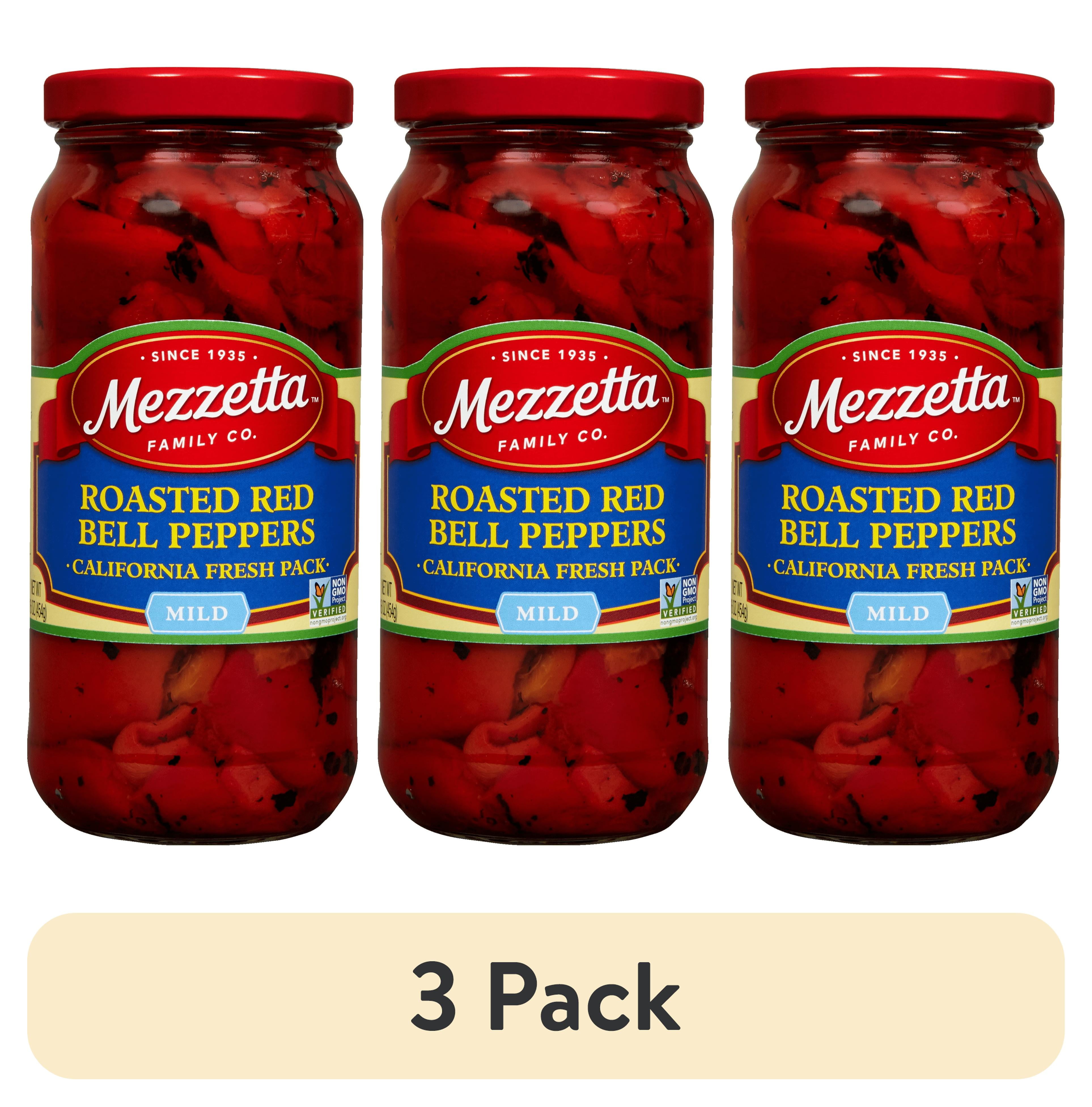 (3 pack) Mezzetta Roasted Red Bell Peppers, 16 oz Jar - Walmart.com