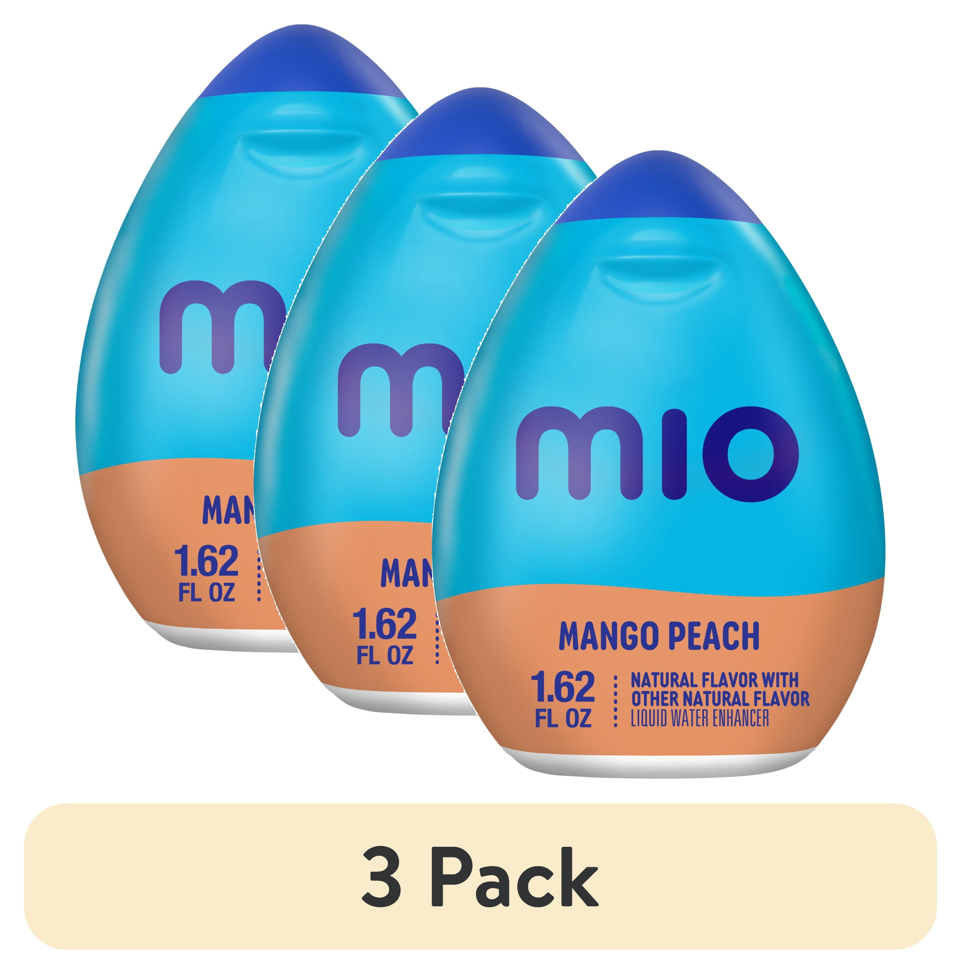 (3 pack) MiO Mango Peach Sugar Free Water Enhancer, 1.62 fl oz Bottle ...