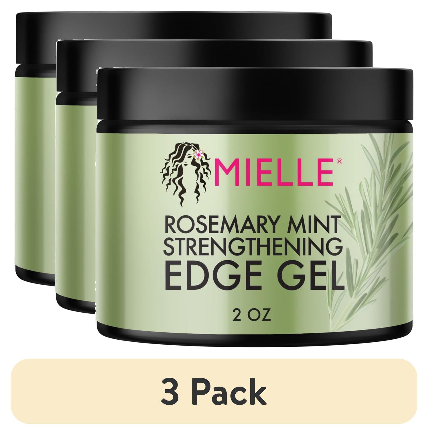 (3 pack) Mielle Rosemary Mint Strengthening Edge Gel 2 oz. - Walmart.com