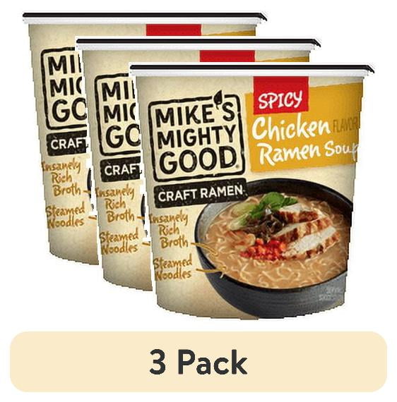 (3 pack) Mikes Mighty Good Spicy Chicken Ramen Cup - Walmart.com