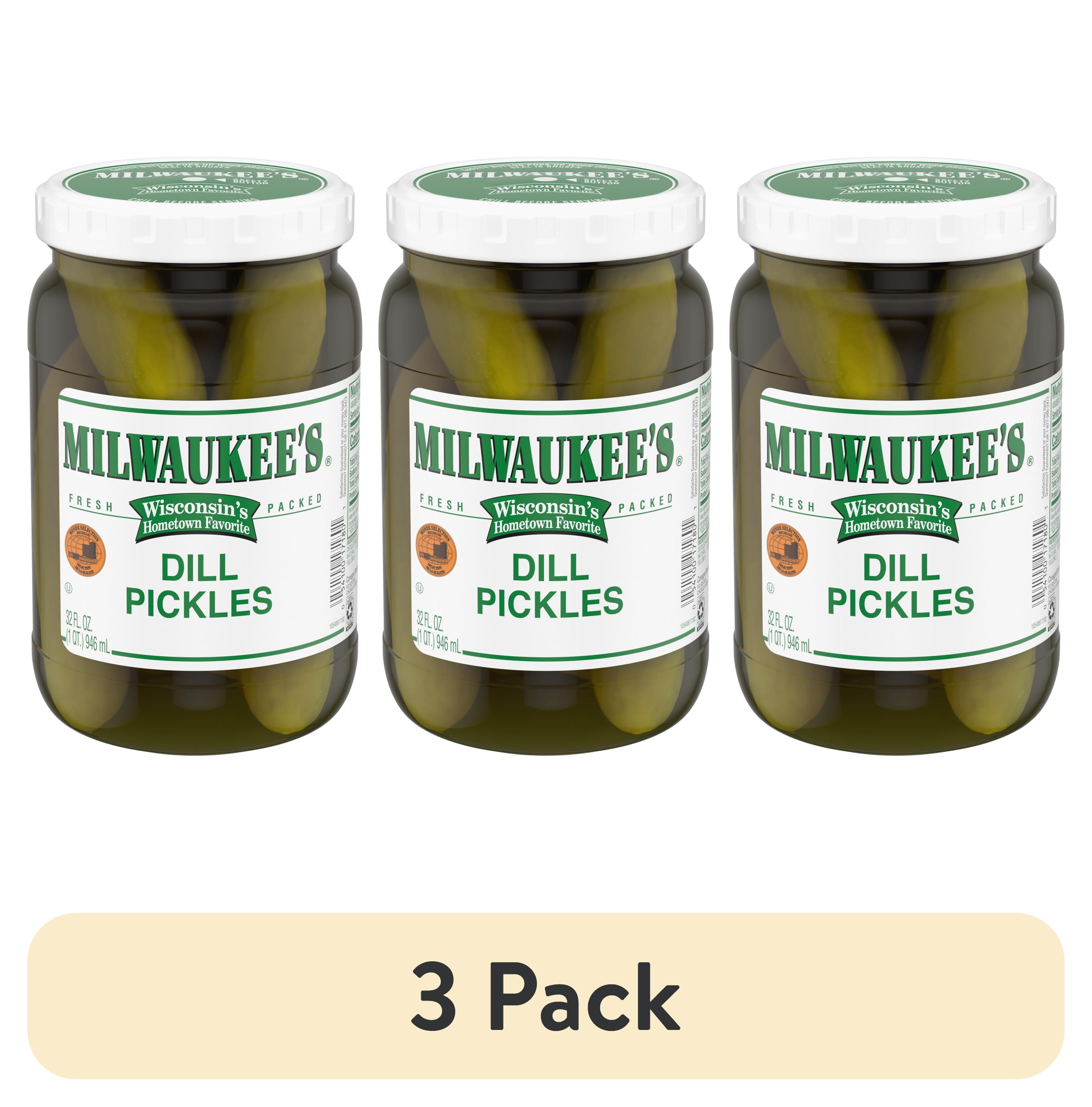 (3 pack) Milwaukee's Dill Pickles, 32 fl oz. - Walmart.com