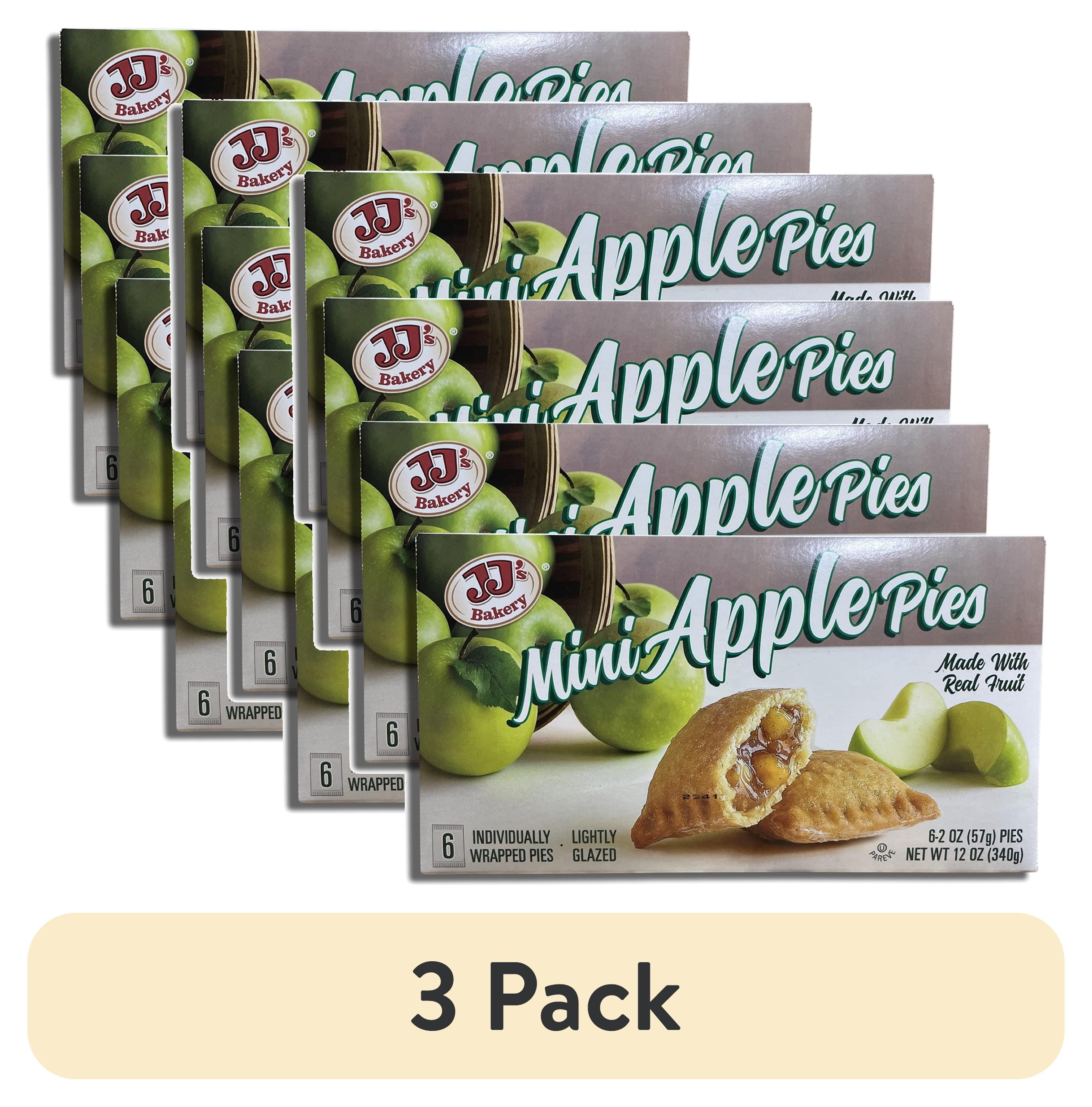 (3 pack) JJ's Mini Apple Fruit Pies Value Pack 6 Count Box | Pack Of 4 ...