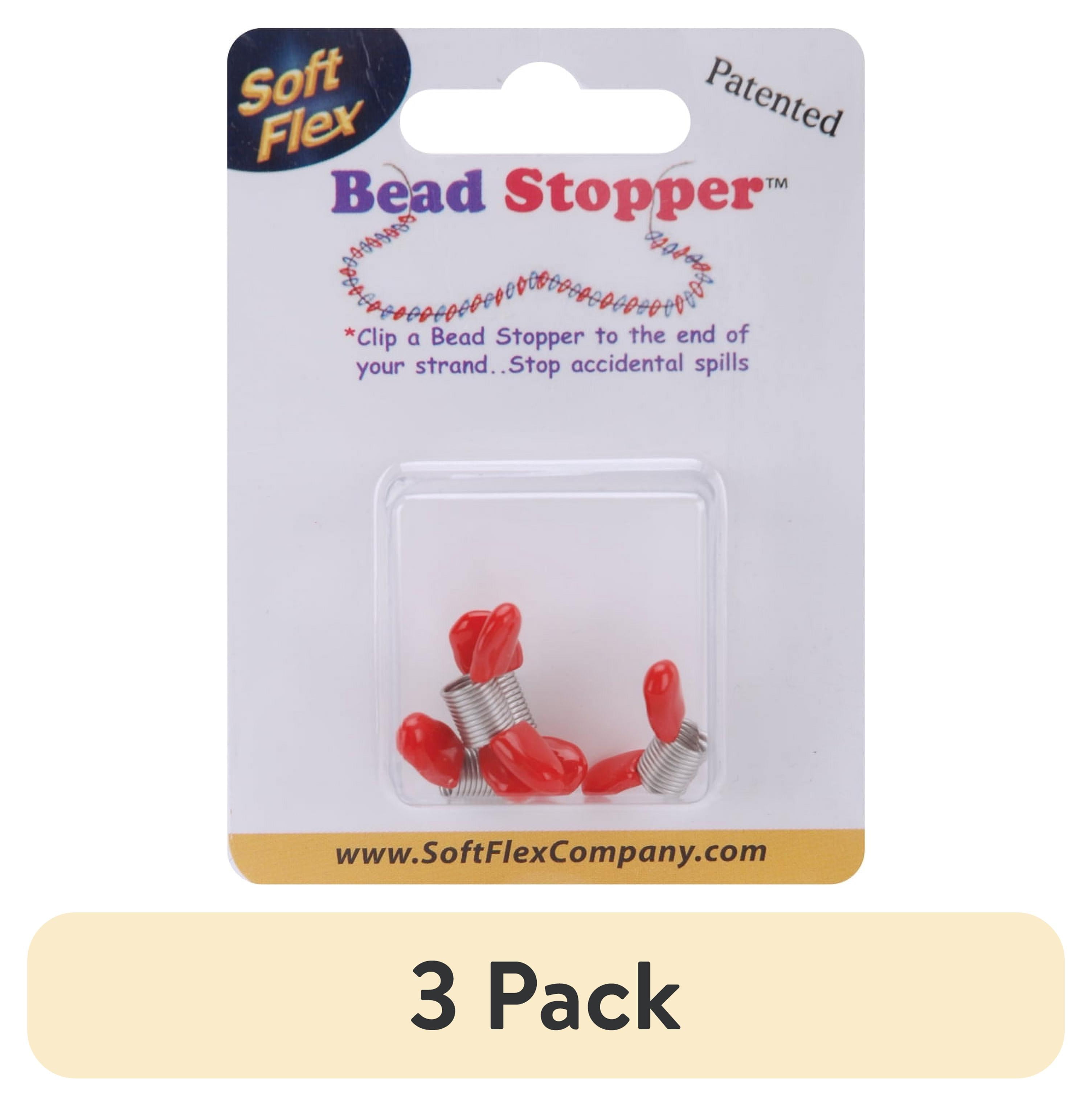 (3 pack) Mini Bead Stoppers 4/PkgPlastic Topped Metal - Walmart.com