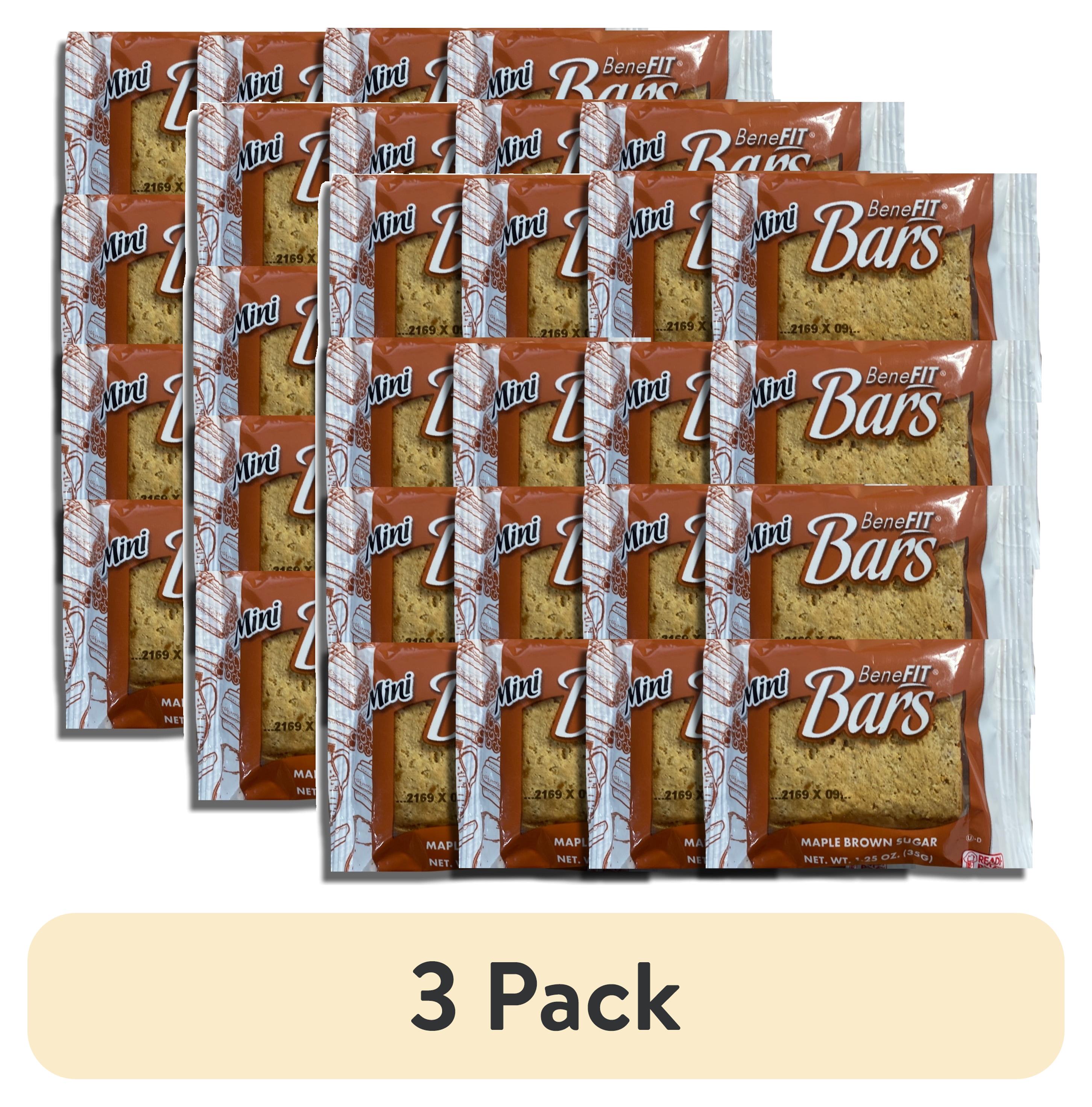 (3 pack) Mini Benefit Bars by Readi-Bake 1.25 Ounce | Value Pack of 16 (Maple Brown Sugar ...