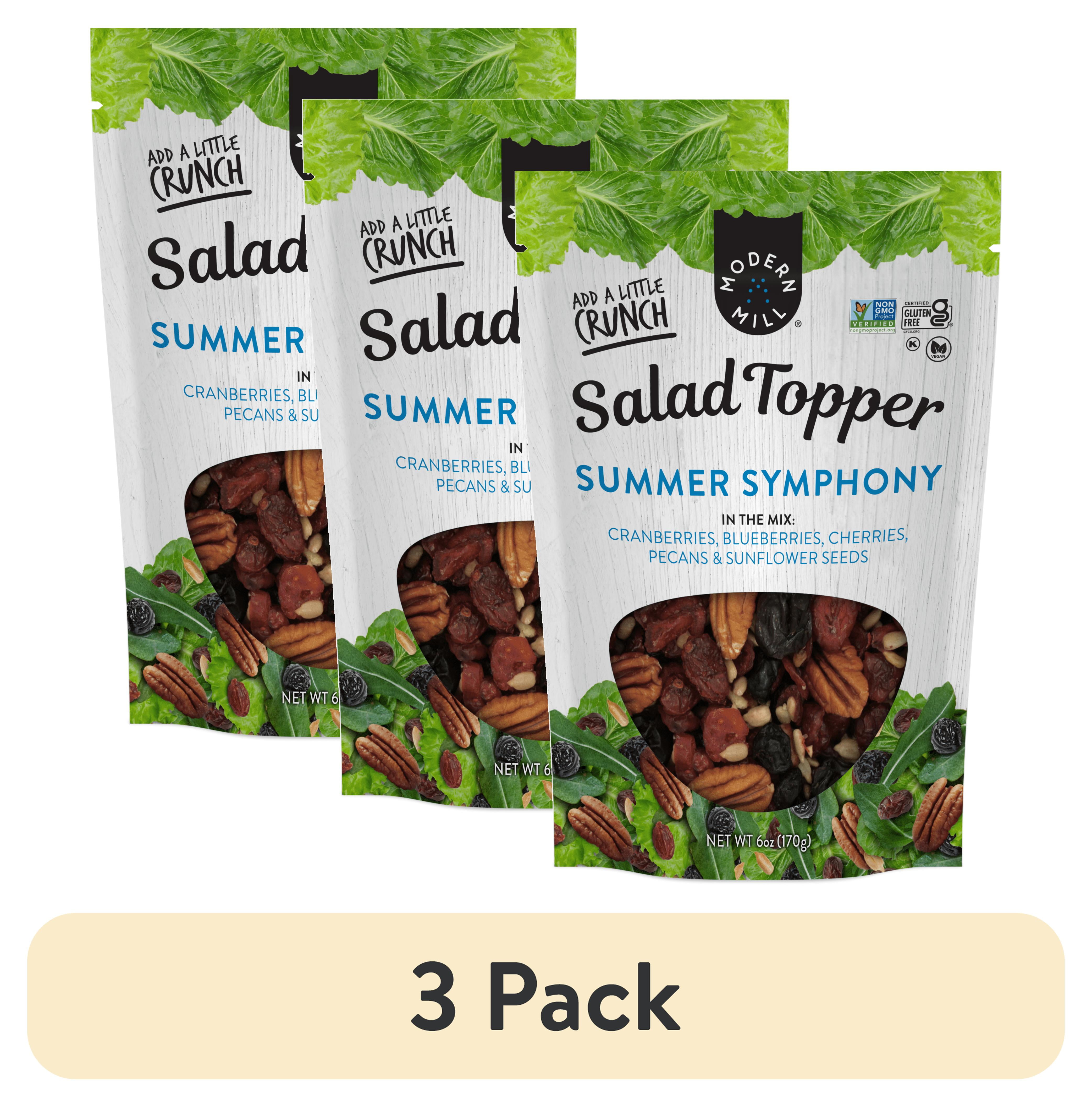 (3 pack) Modern Mill Gluten-Free Summer Symphony Salad Topper, 6 oz ...