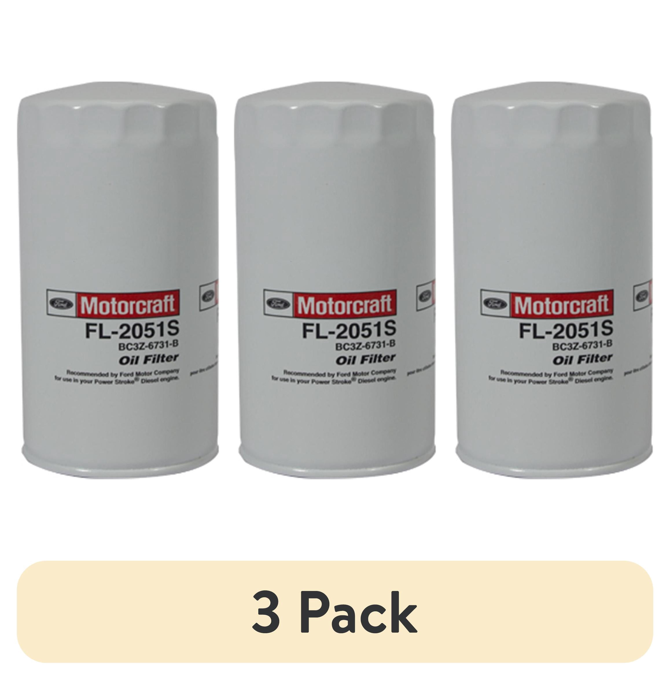 (3 pack) Motorcraft FL2051S Original Equipment Oil Filter Fits select ...