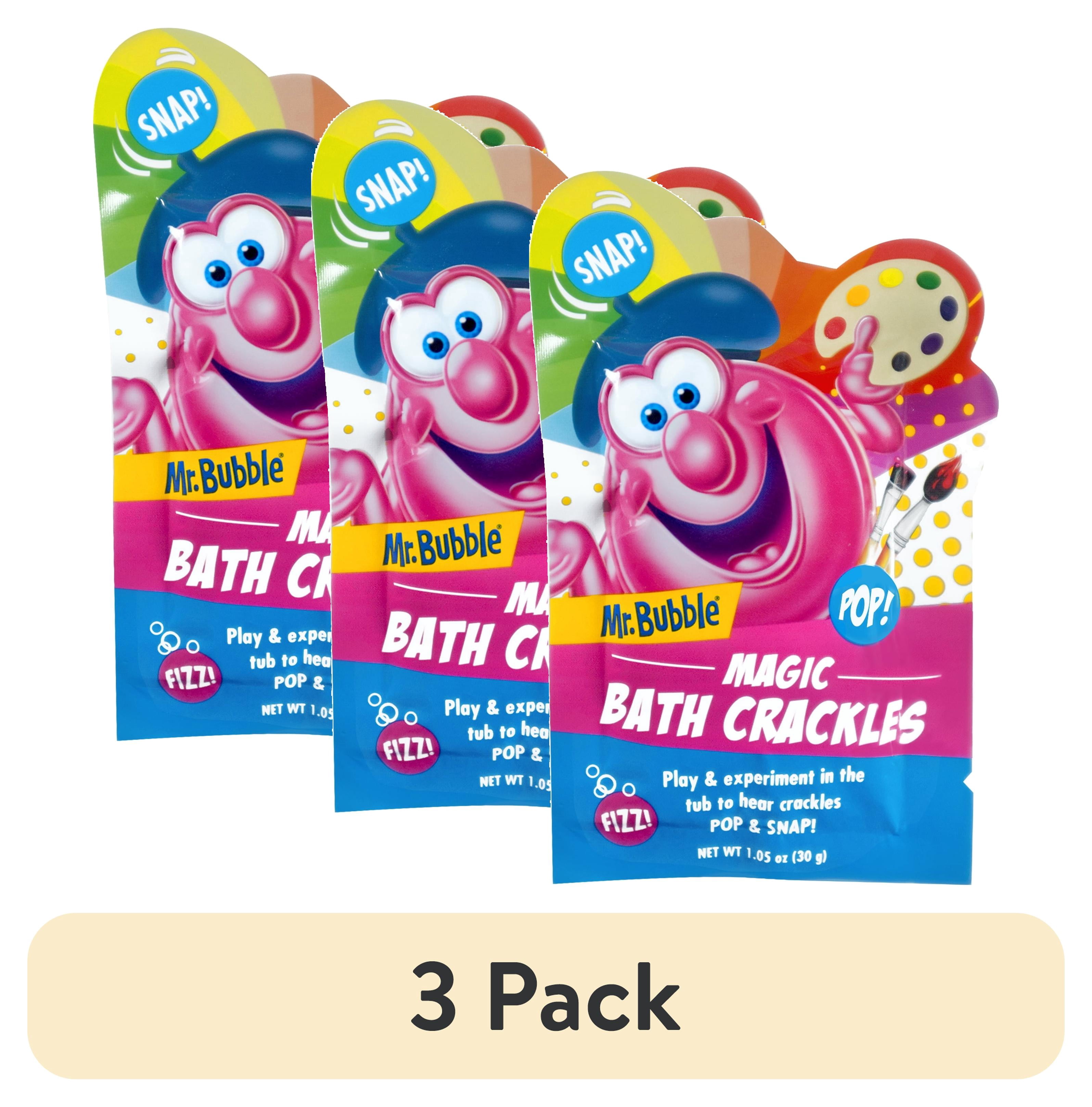 (3 pack) Mr. Bubble Magic Bath Crackles, Poppin' Bath time Fun, Paraben ...