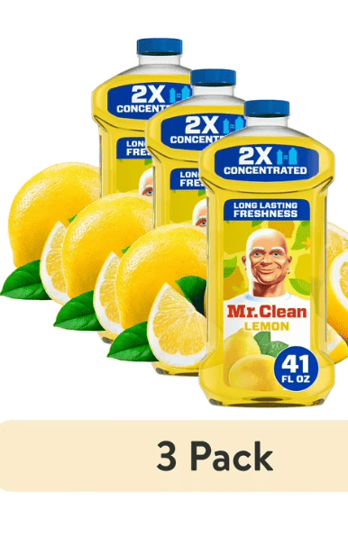 (3 pack) Mr. Clean 2X Concentrated Multi Surface, All Purpose Cleaner ...