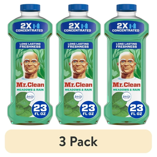 (3 pack) Mr. Clean 2X Concentrated Multi Surface Cleaner with Febreze ...