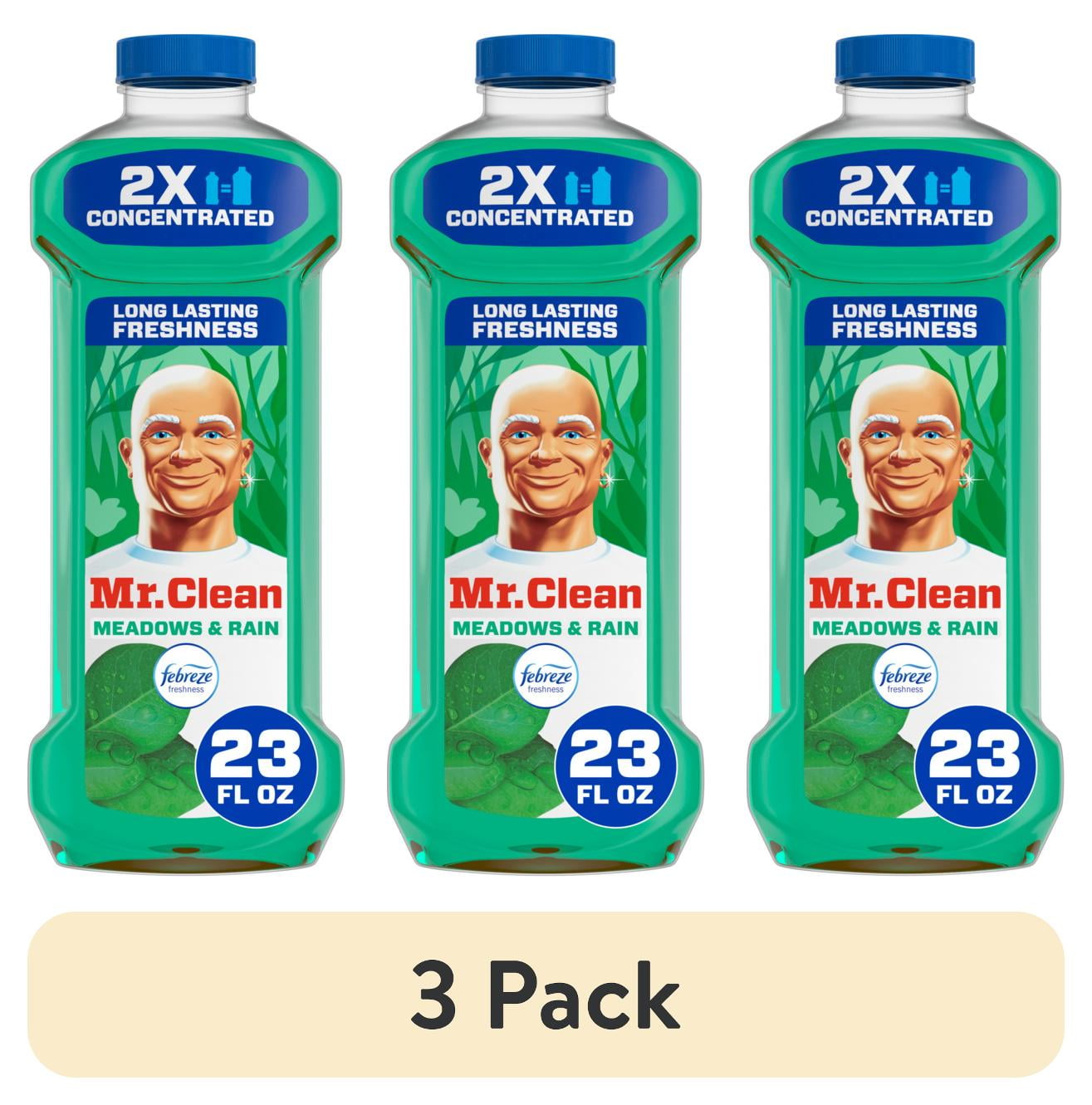(3 pack) Mr. Clean 2X Concentrated Multi Surface Cleaner with Febreze ...