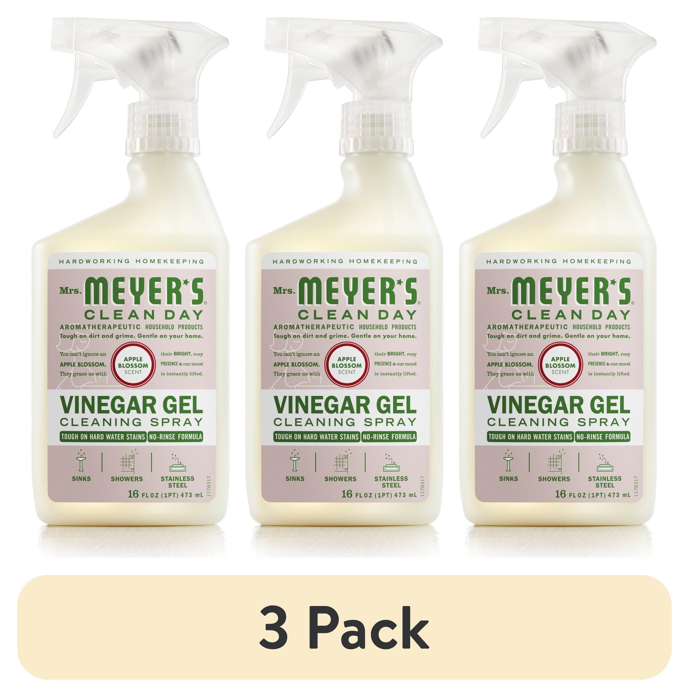 (3 pack) Mrs. Meyer’s Vinegar Gel Cleaning Spray, Bathroom Use, No ...