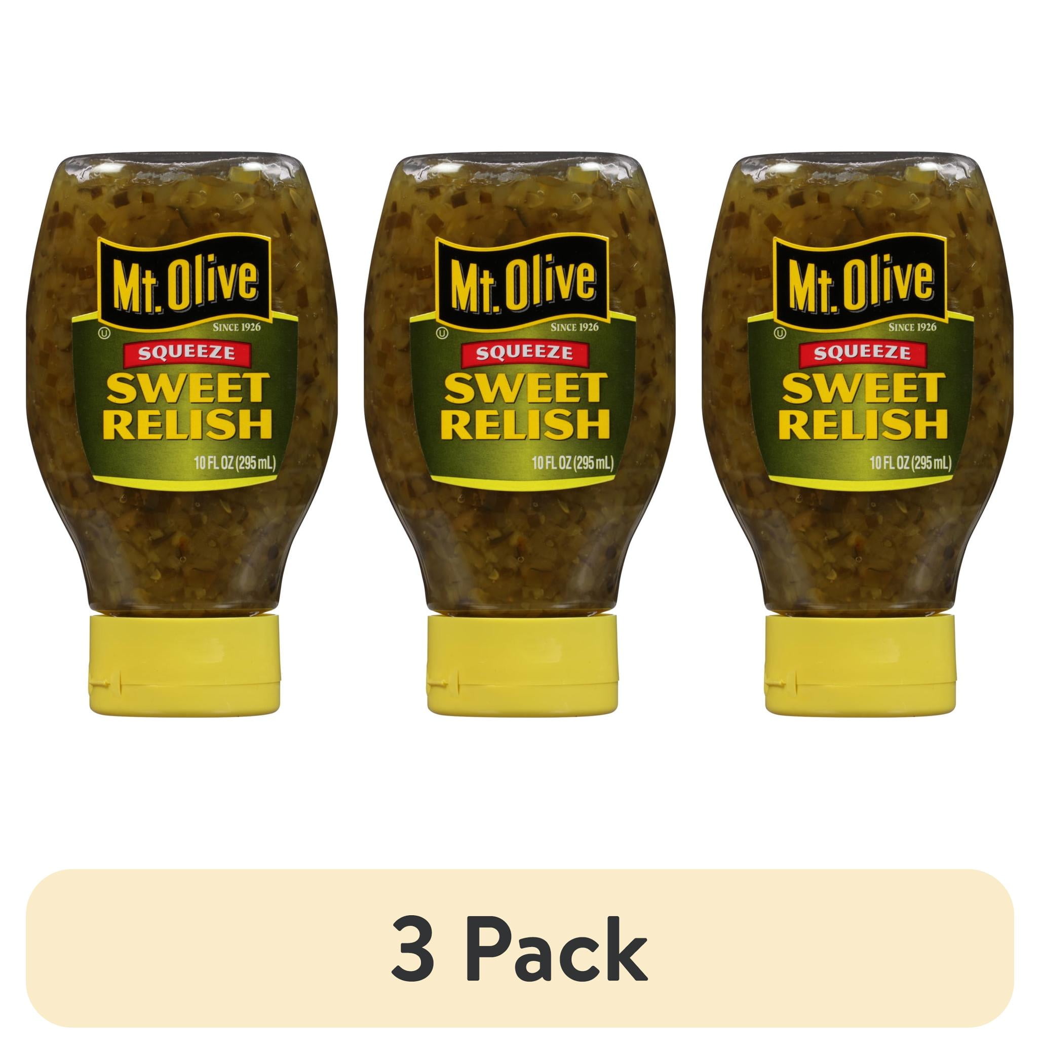 (3 pack) Mt. Olive Squeeze Sweet Relish - 10 fl oz bottle - Walmart.com