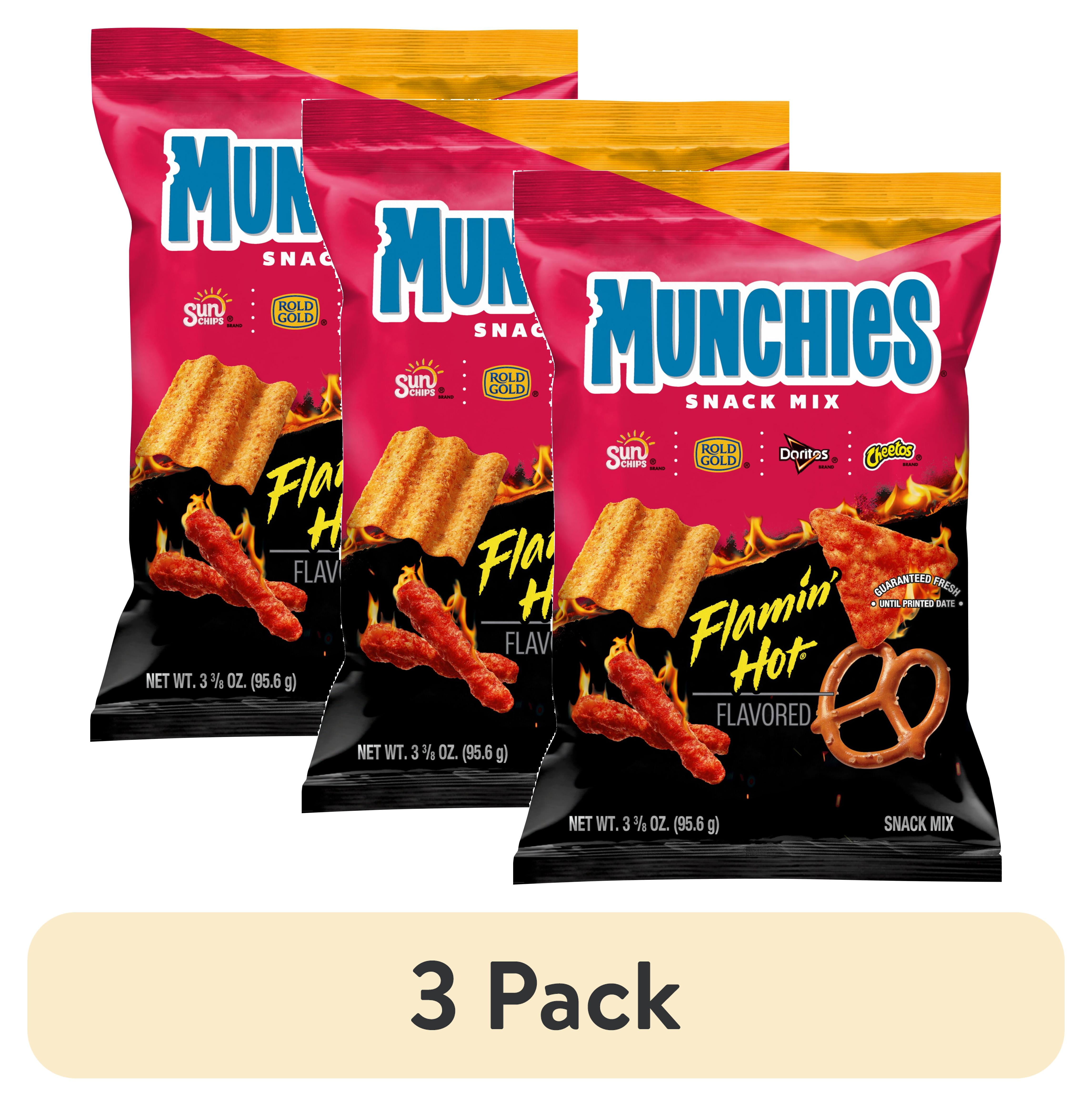 (3 pack) Munchies Snack Mix Flamin Hot Flavored 3.375 Ounce - Walmart.com