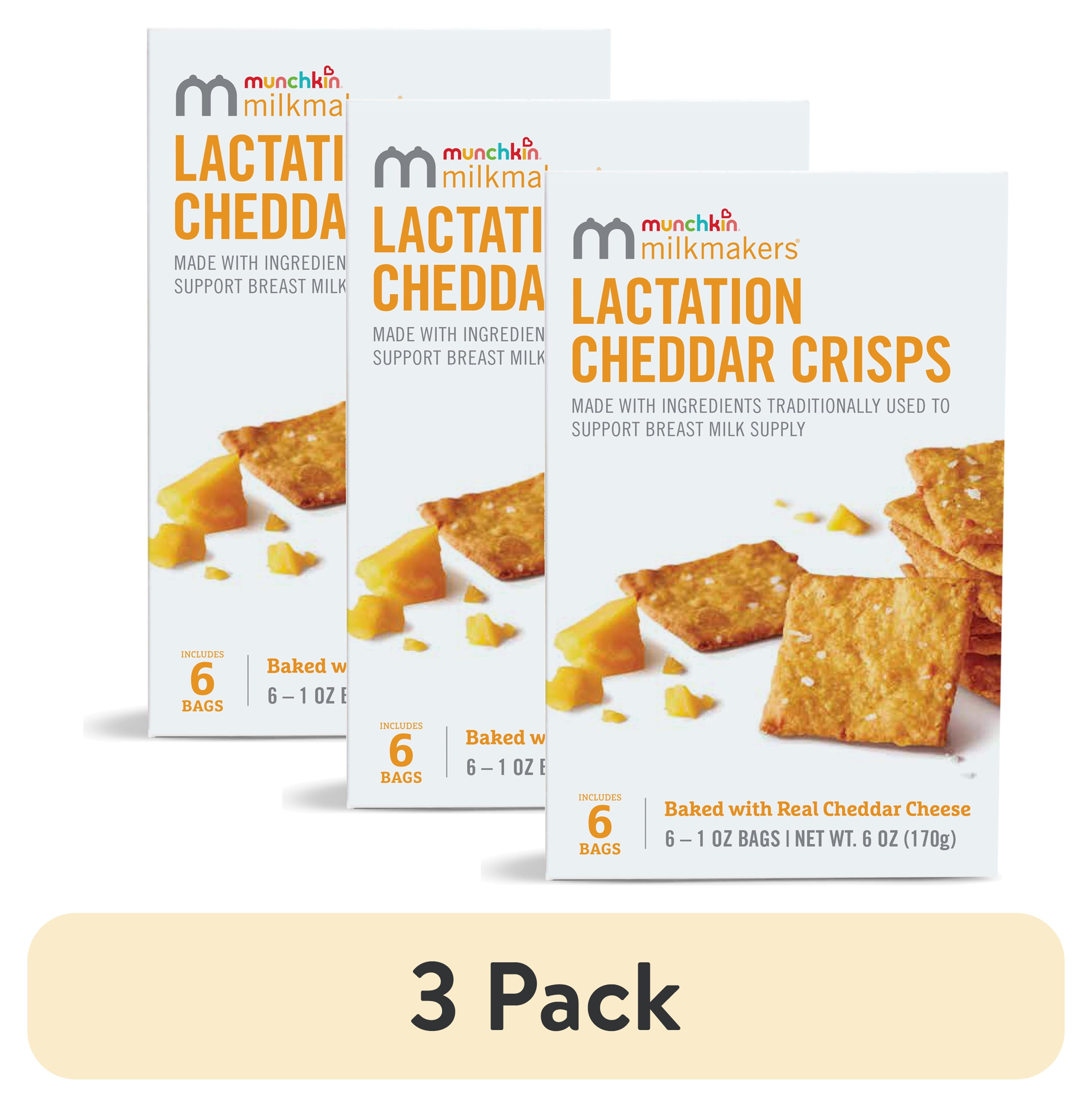 (3 pack) Munchkin® Milkmakers® Lactation Cheddar Crisps for ...