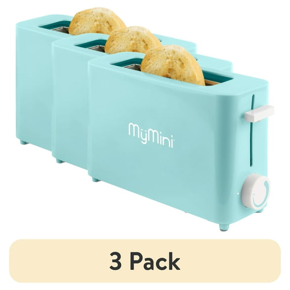 (3 pack) MyMini Single Slice Toaster, Aqua - Walmart.com