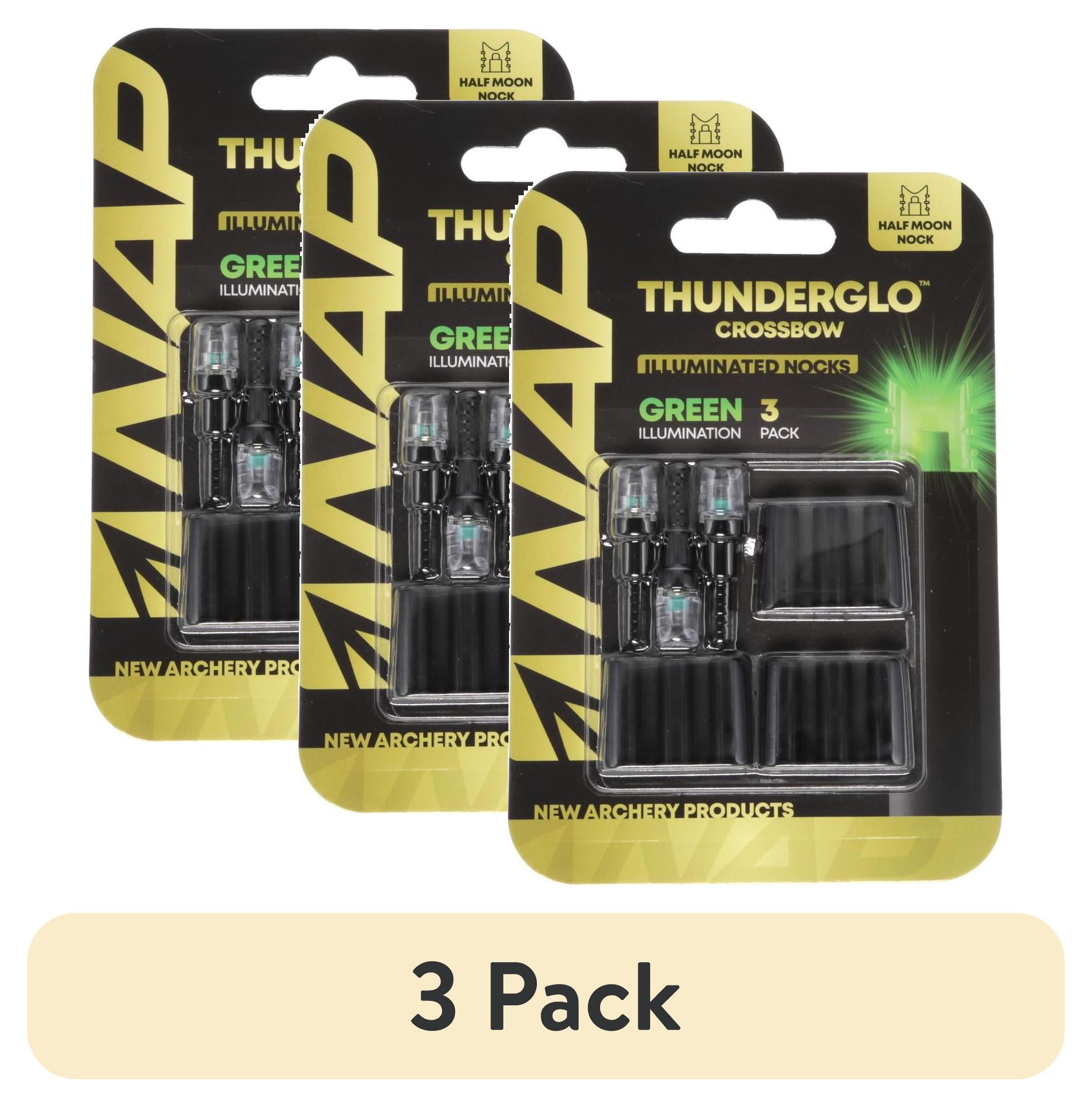 (3 pack) New Archery Products ThunderGlo llluminated Half Moon Green ...