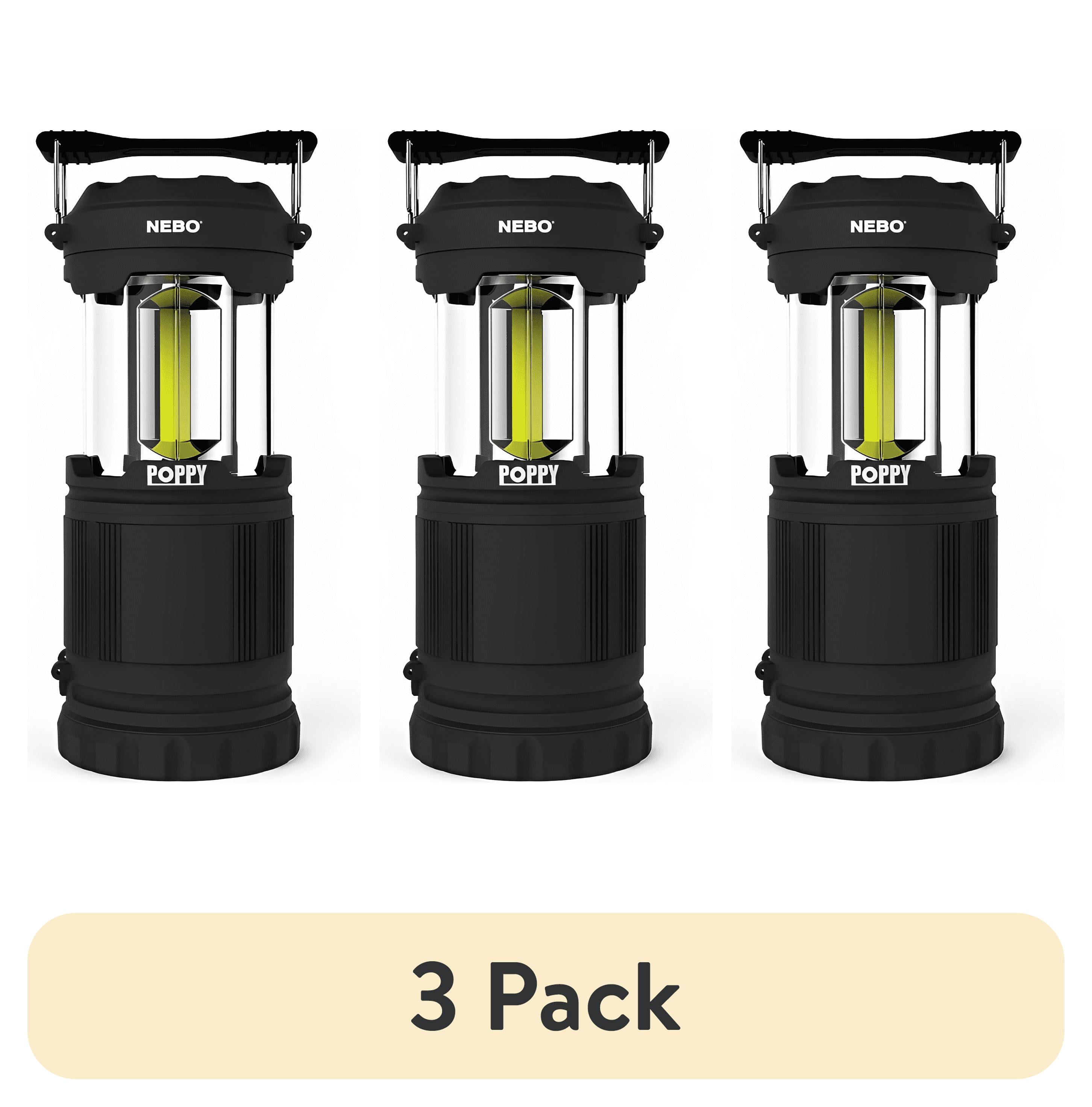 (3 pack) NEBO Big Poppy 300 Lumen LED Lantern and 120 Lumen LED Spot ...