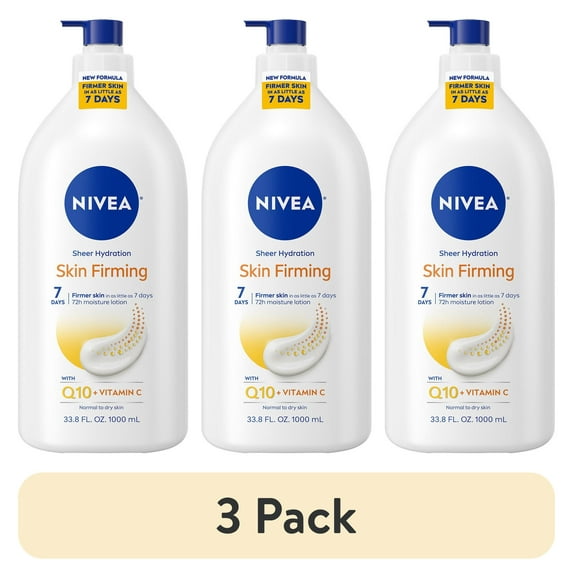 (3 pack) NIVEA Skin Firming Sheer Hydration Body Lotion with Q10 and ...