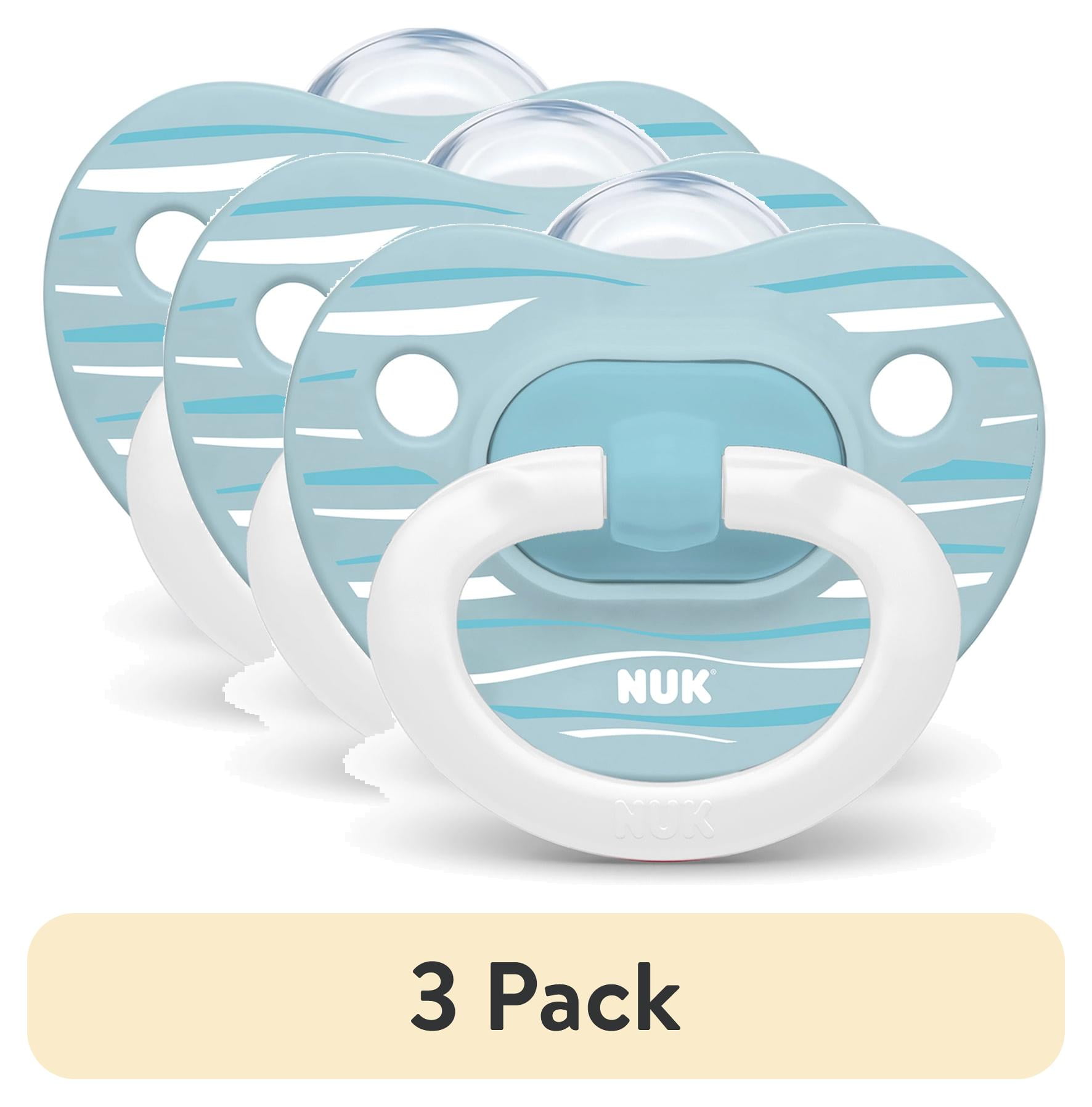 (3 pack) NUK Orthodontic Pacifier, 18-36 Months, Assorted Colors, 3 ...