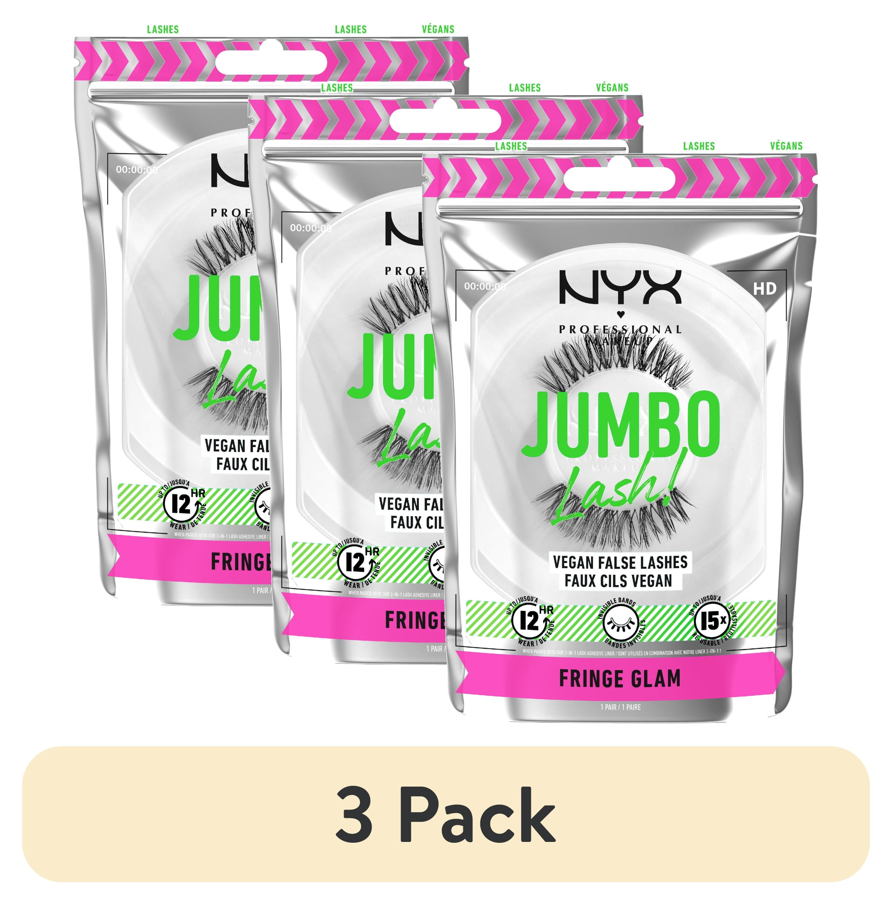 (3 pack) NYX Professional Makeup Jumbo Lash Vegan False Eyelashes ...