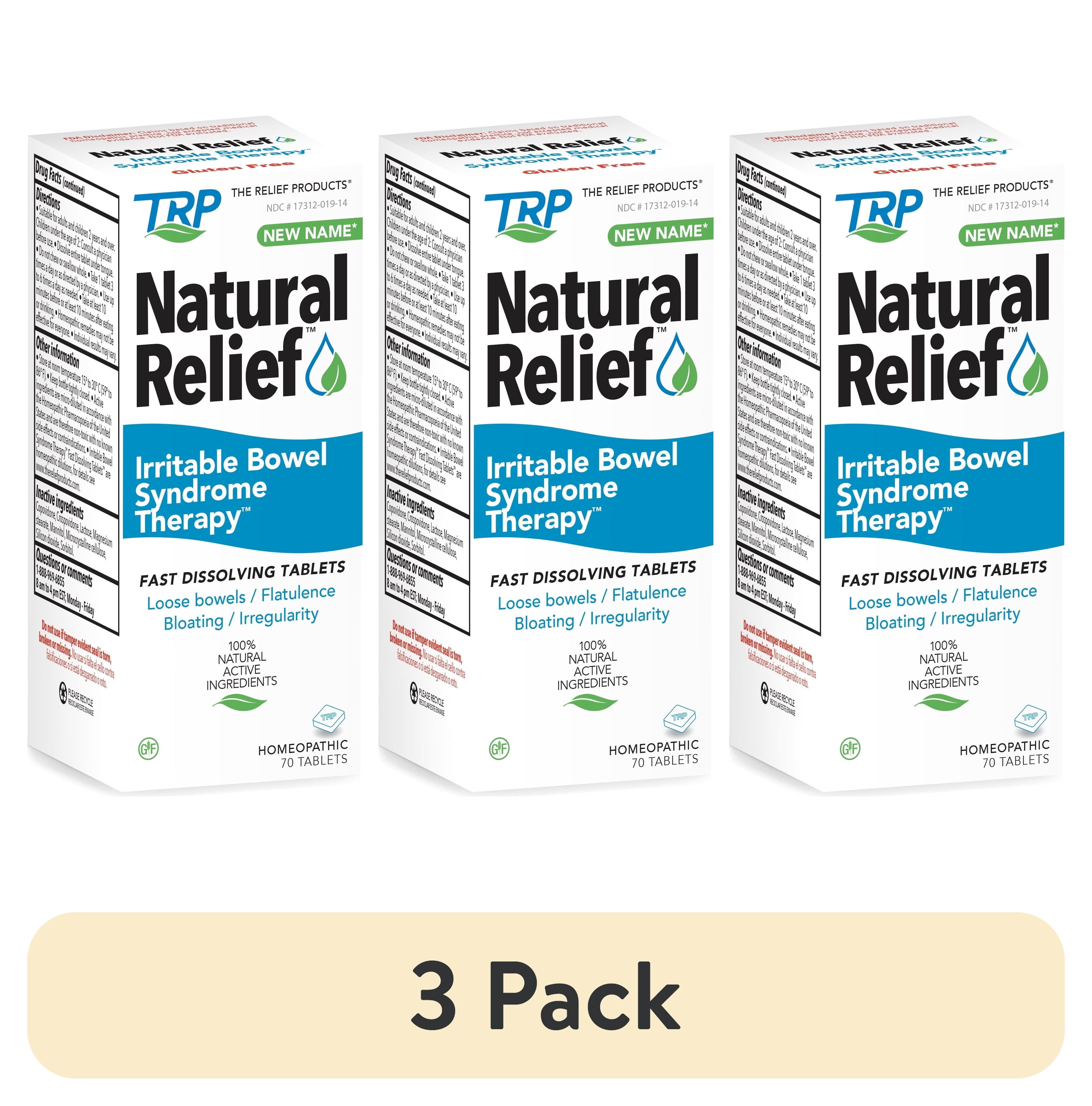 (3 pack) Natural Relief, Irritable Bowel Syndrome, Tablets, 70 count ...