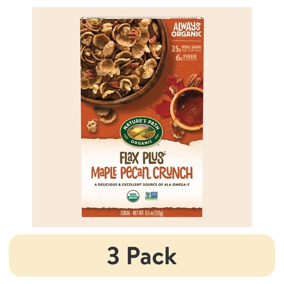 (3 pack) Nature's Path Organic Maple Pecan Crunch Cereal 11oz Box ...