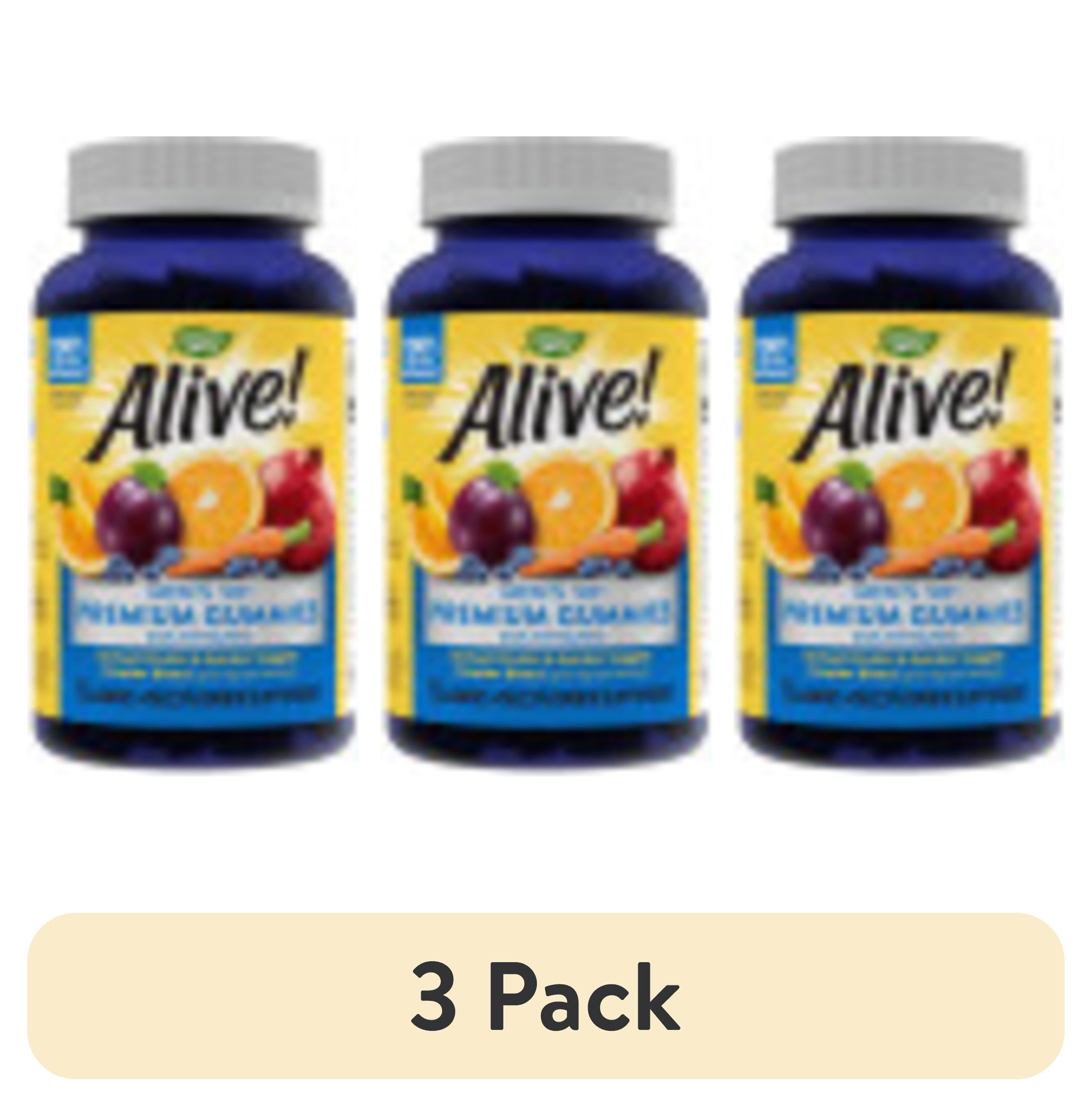 (3 pack) Nature’s Way Alive! Men’s 50+ Premium Gummies, 15 Vitamins and ...