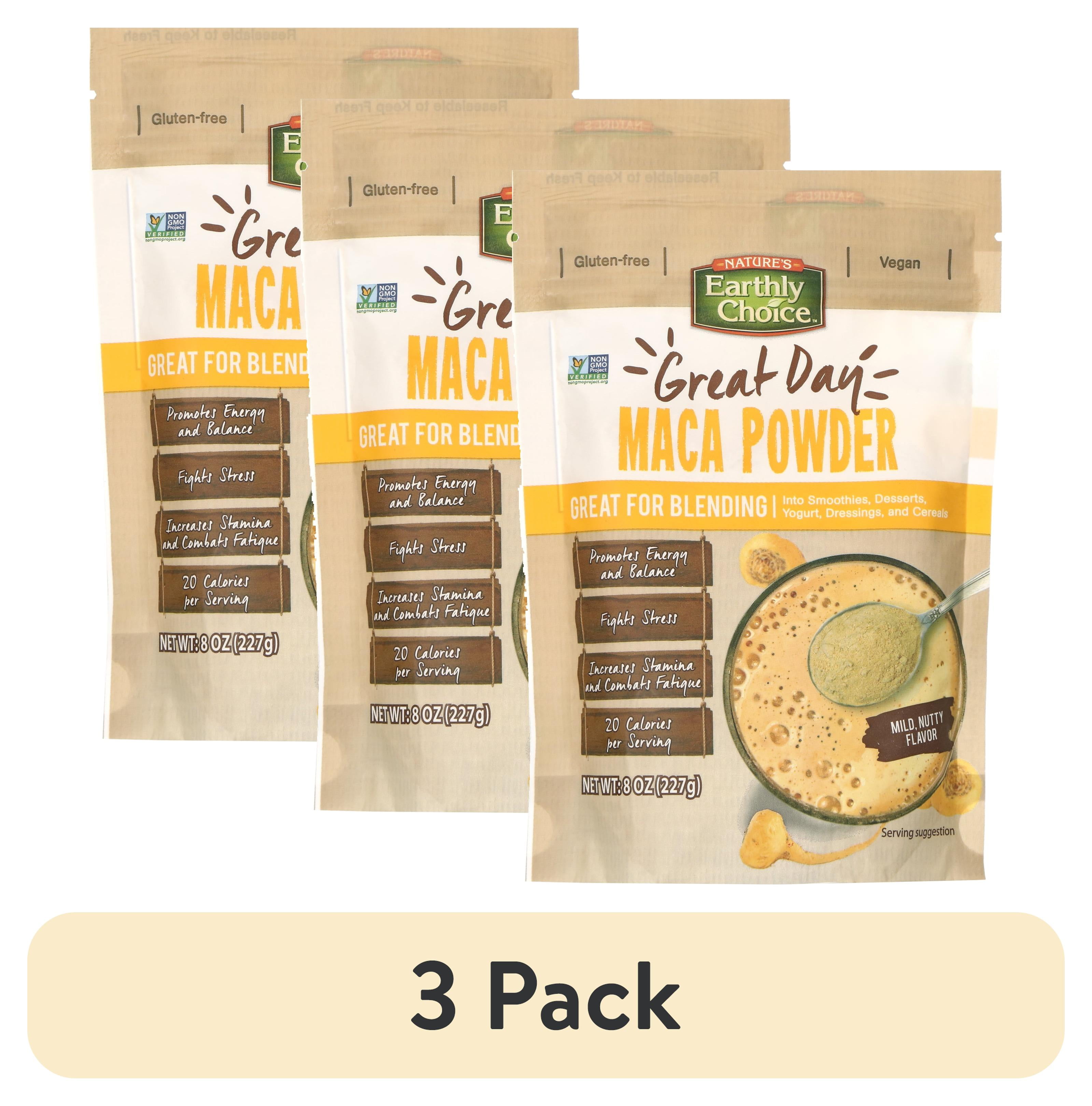 (3 pack) Natures Earthly Choice Powder Blend Maca Gluten Free Bag, 8 Oz ...