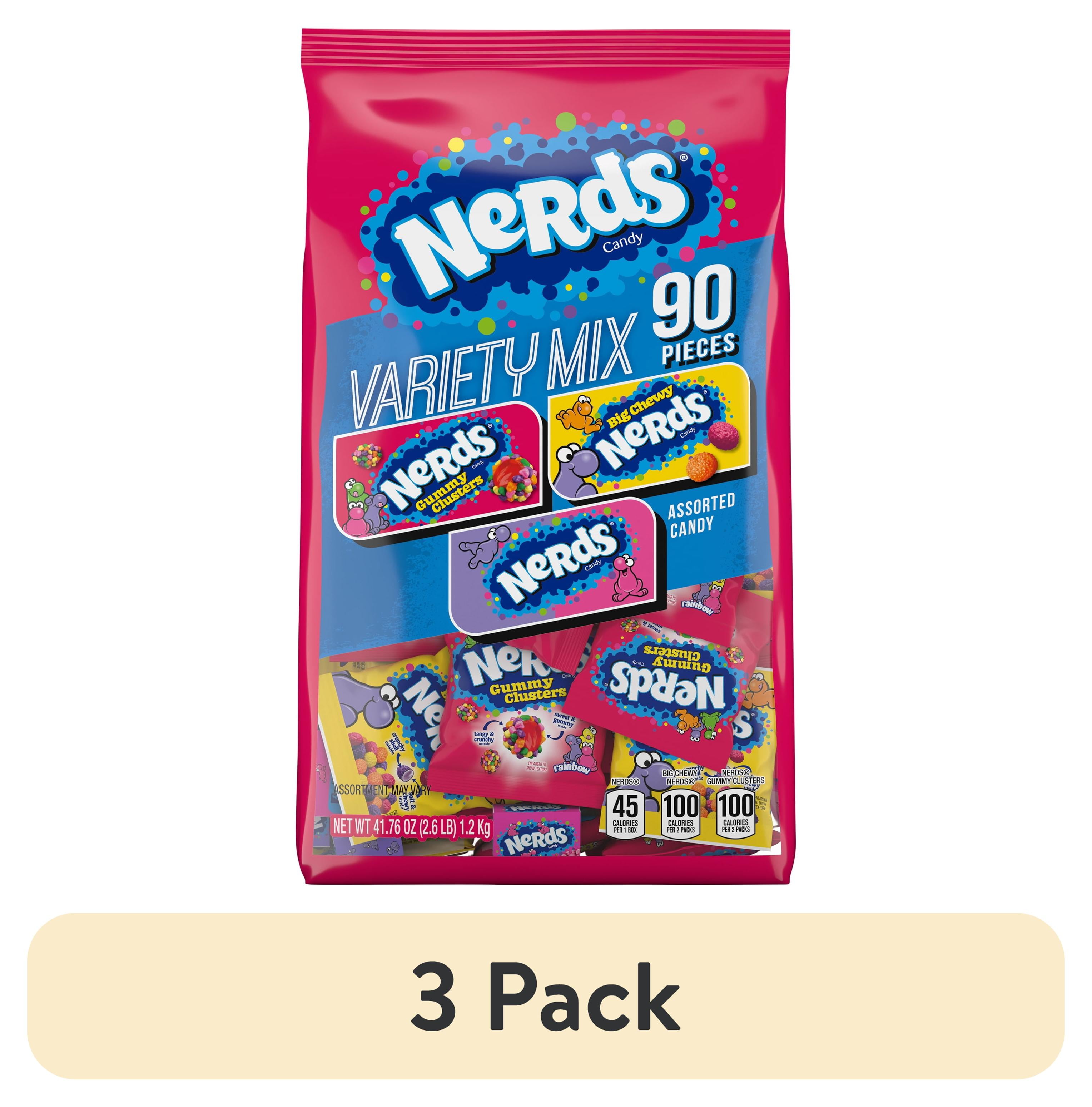 (3 pack) Nerds Variety Pack 90 Count 41.76 Ounce Mixed Bag - Walmart.com