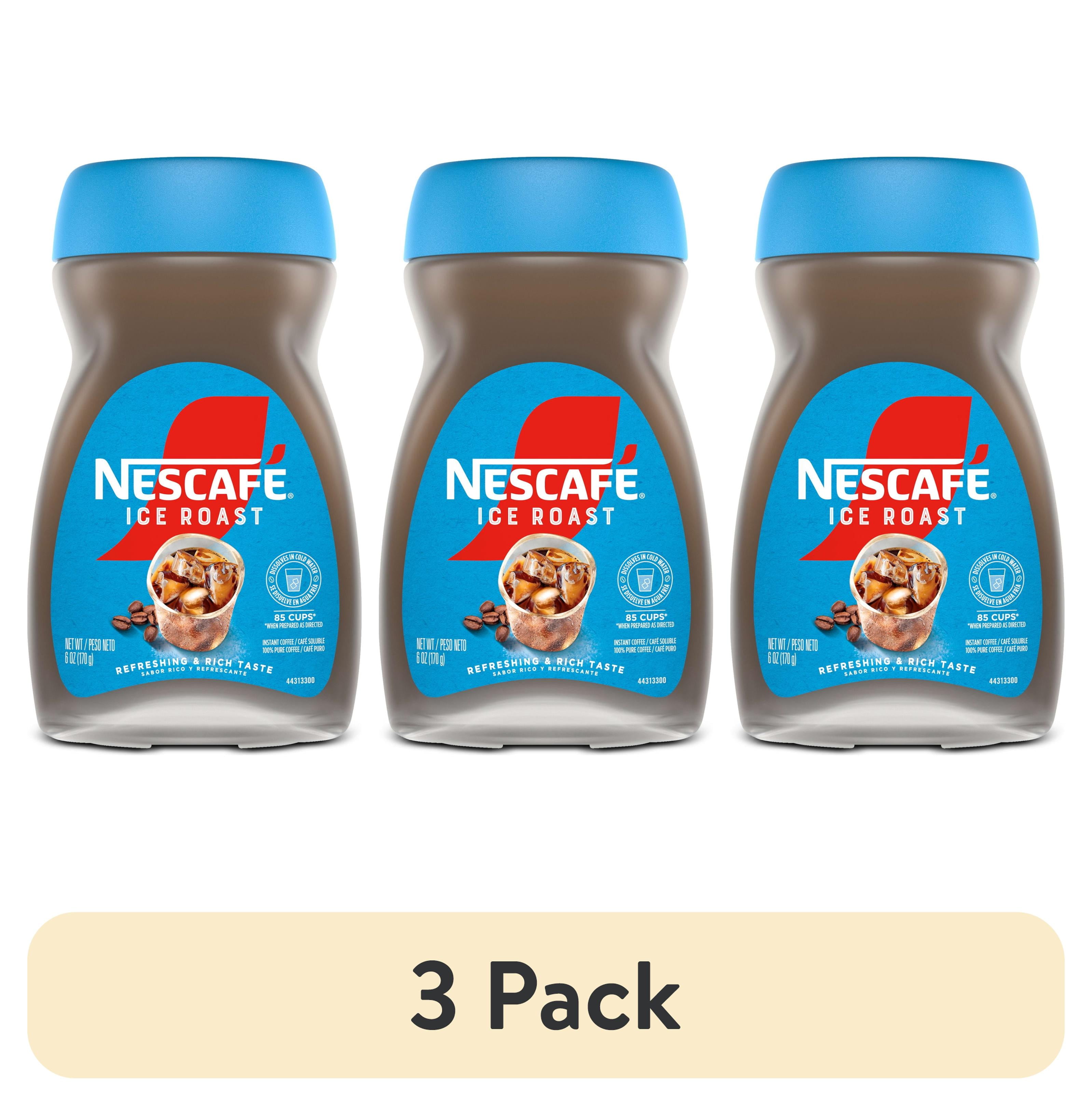 (3 pack) Nescafé Ice Roast, Instant Coffee, 6 oz - Walmart.com
