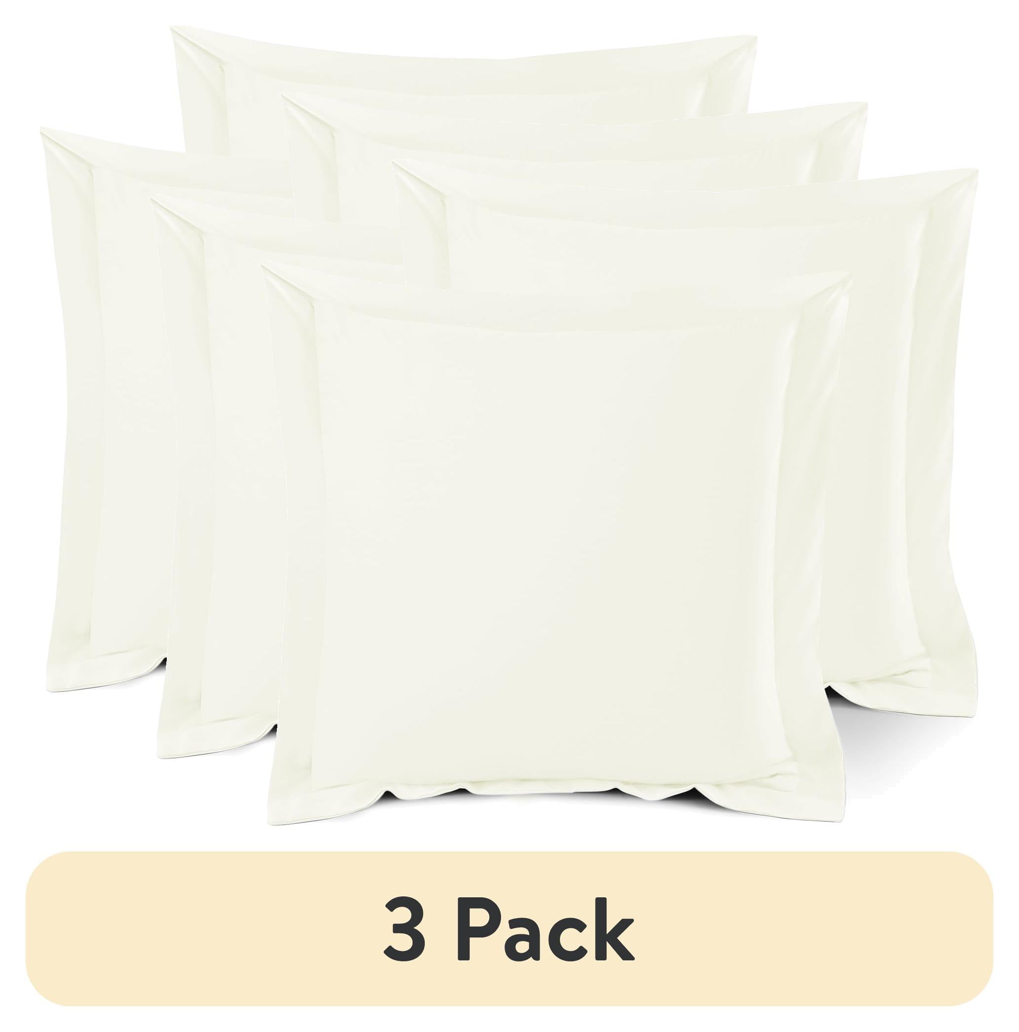 (3 pack) Nestl Pillow Sham Set of 2, Premium 1800 Series Double Brushed ...