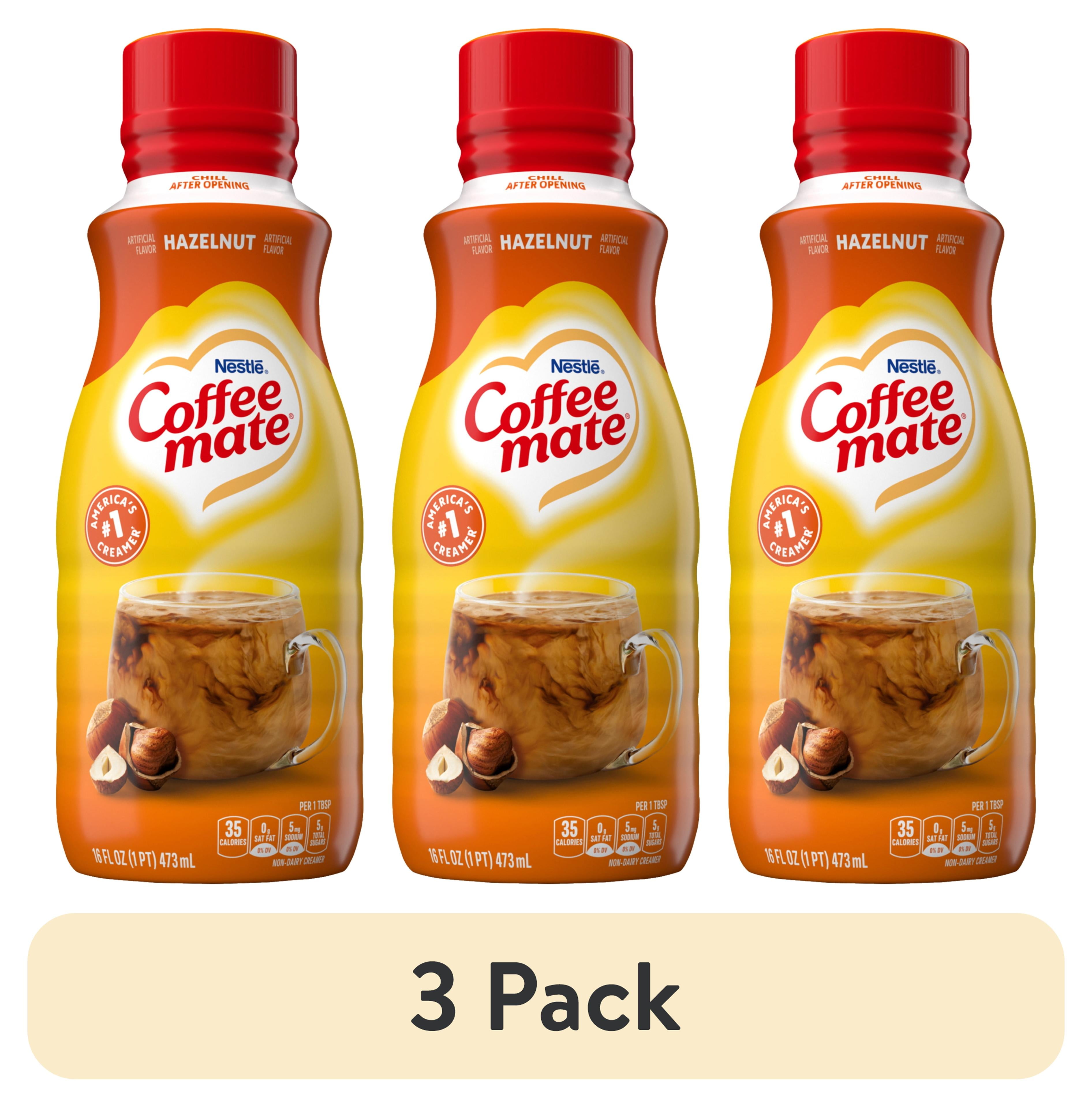 (3 pack) Nestle Coffee mate Hazelnut Liquid Coffee Creamer, 16 fl oz ...