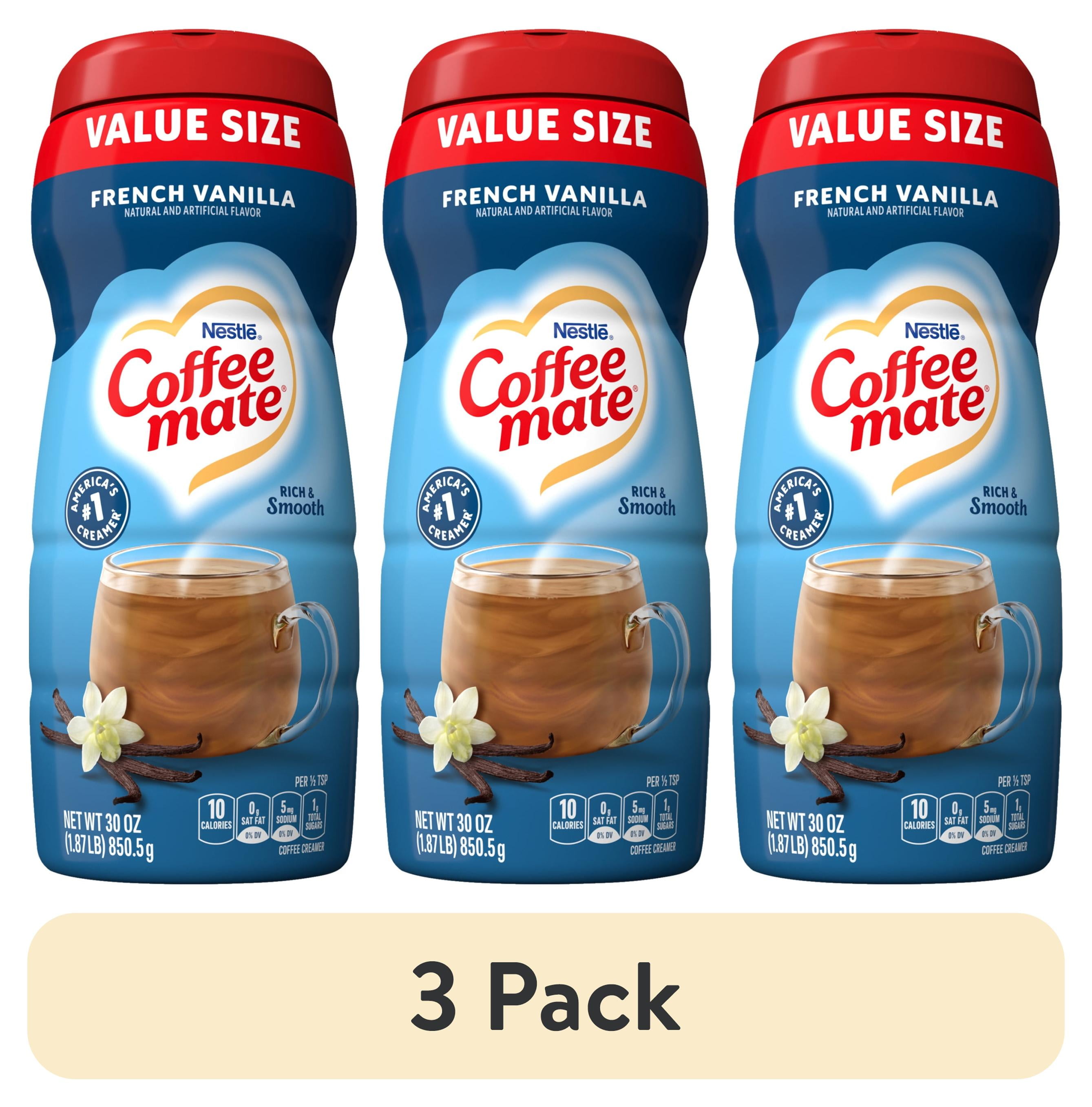 (3 pack) Nestle Coffee mate French Vanilla Powder Coffee Creamer, 30 oz ...