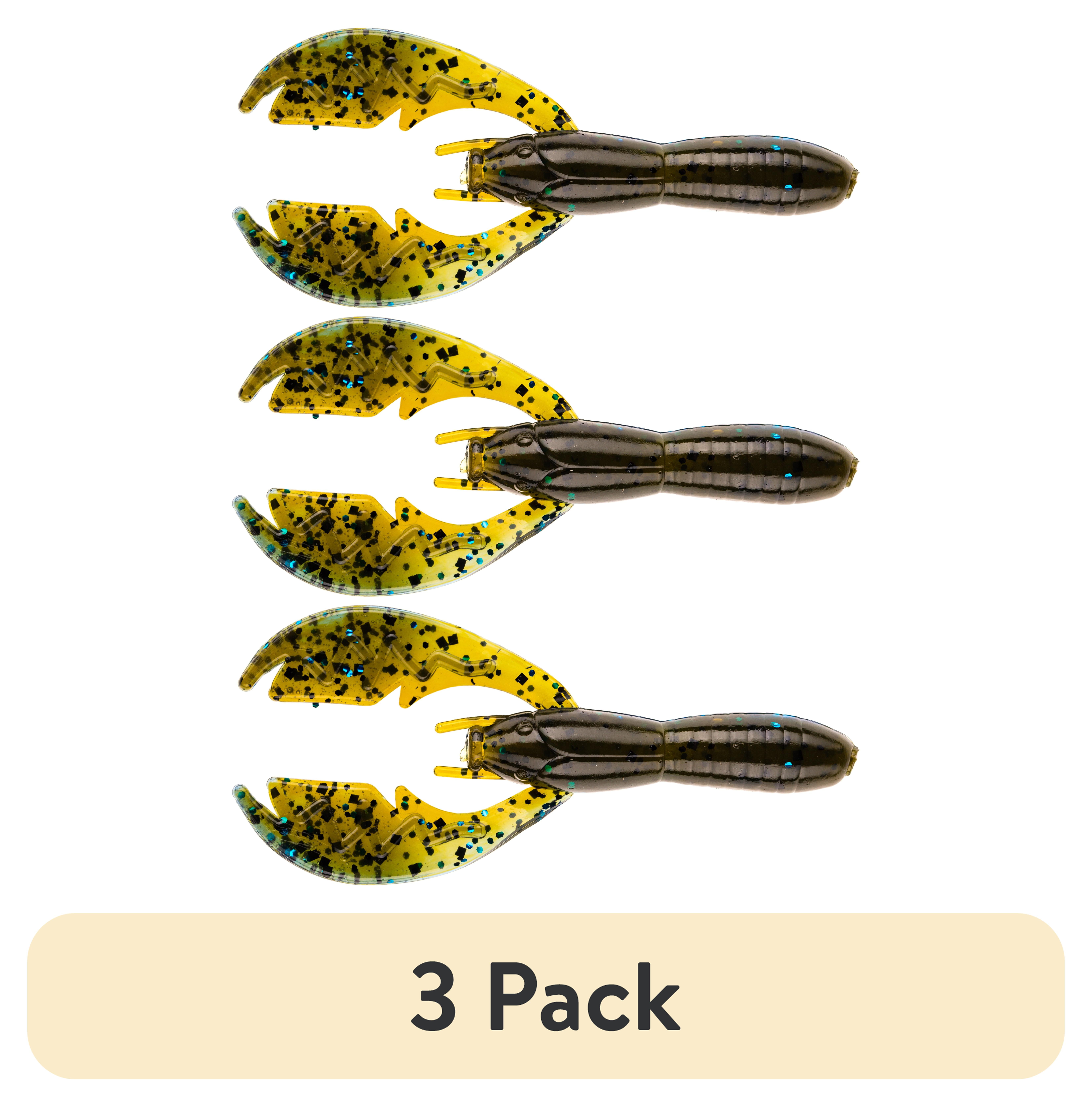 (3 pack) NetBait Baby Paca Craw 3.75", Okeechobee, 9pc Crawfish ...
