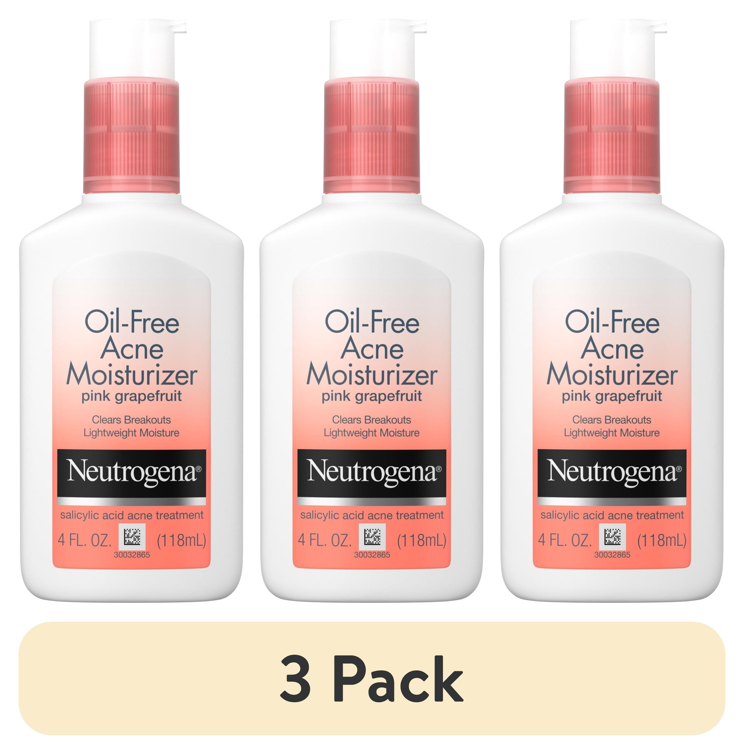 (3 pack) Neutrogena Pink Grapefruit Acne Moisturizer Oil-Free Acne ...