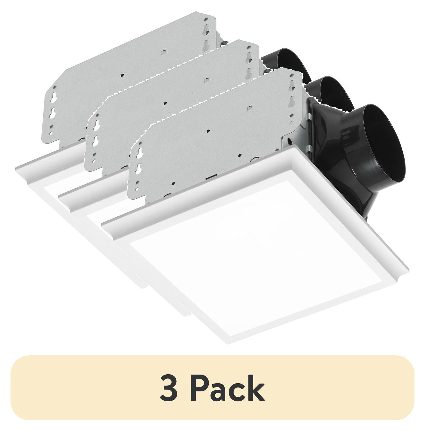 (3 pack) New Homewerks 80 CFM 1.1 Sone Bathroom Ventilation Exhaust Fan ...