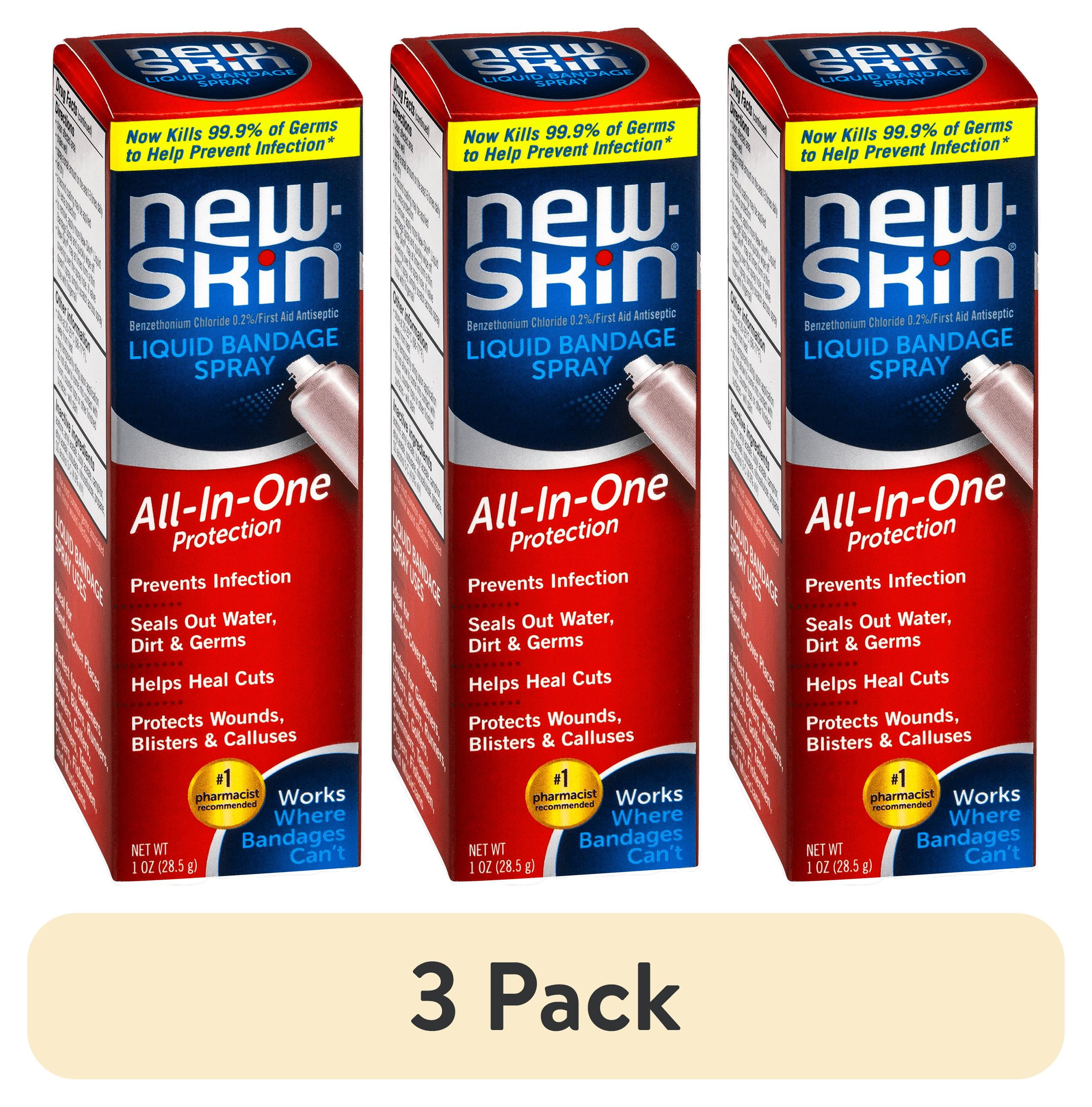 (3 pack) New-Skin Liquid Spray Bandage, 1 Oz. - Walmart.com