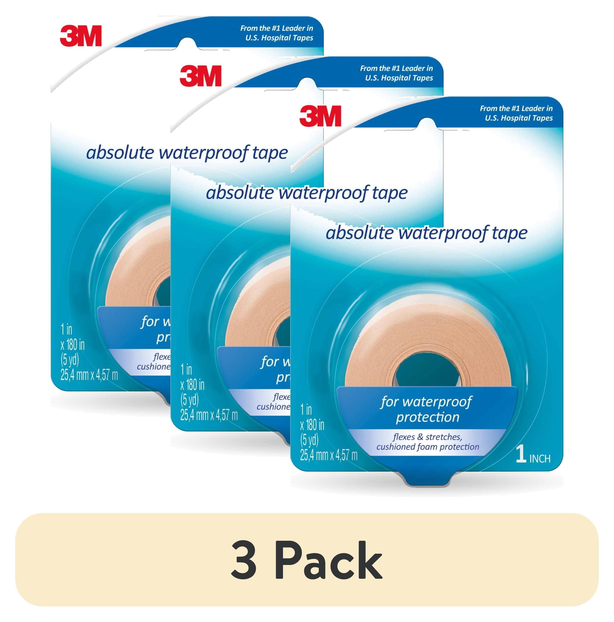 (3 pack) Nexcare Waterproof First Aid Tape, Hospital Grade, 1/Roll ...