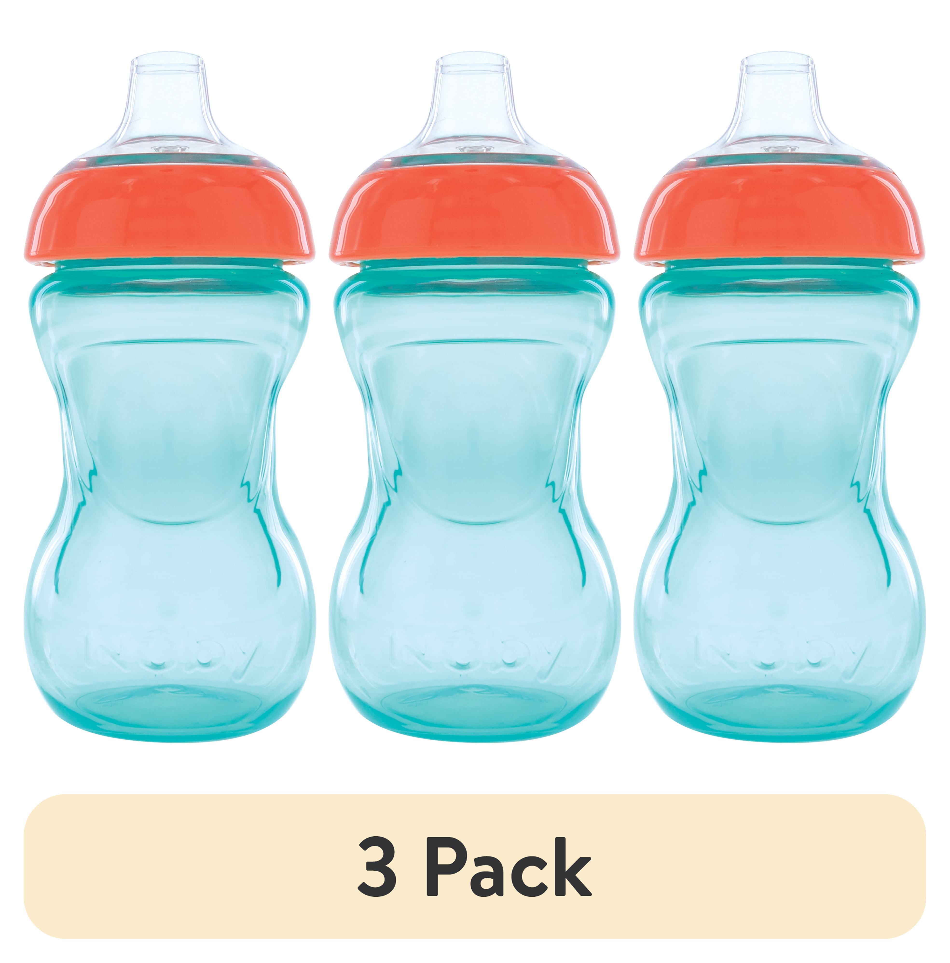 (3 pack) Nuby No-Spill Mini Gripper Soft Spout Sippy Cup, 6 fl oz, 2 ...