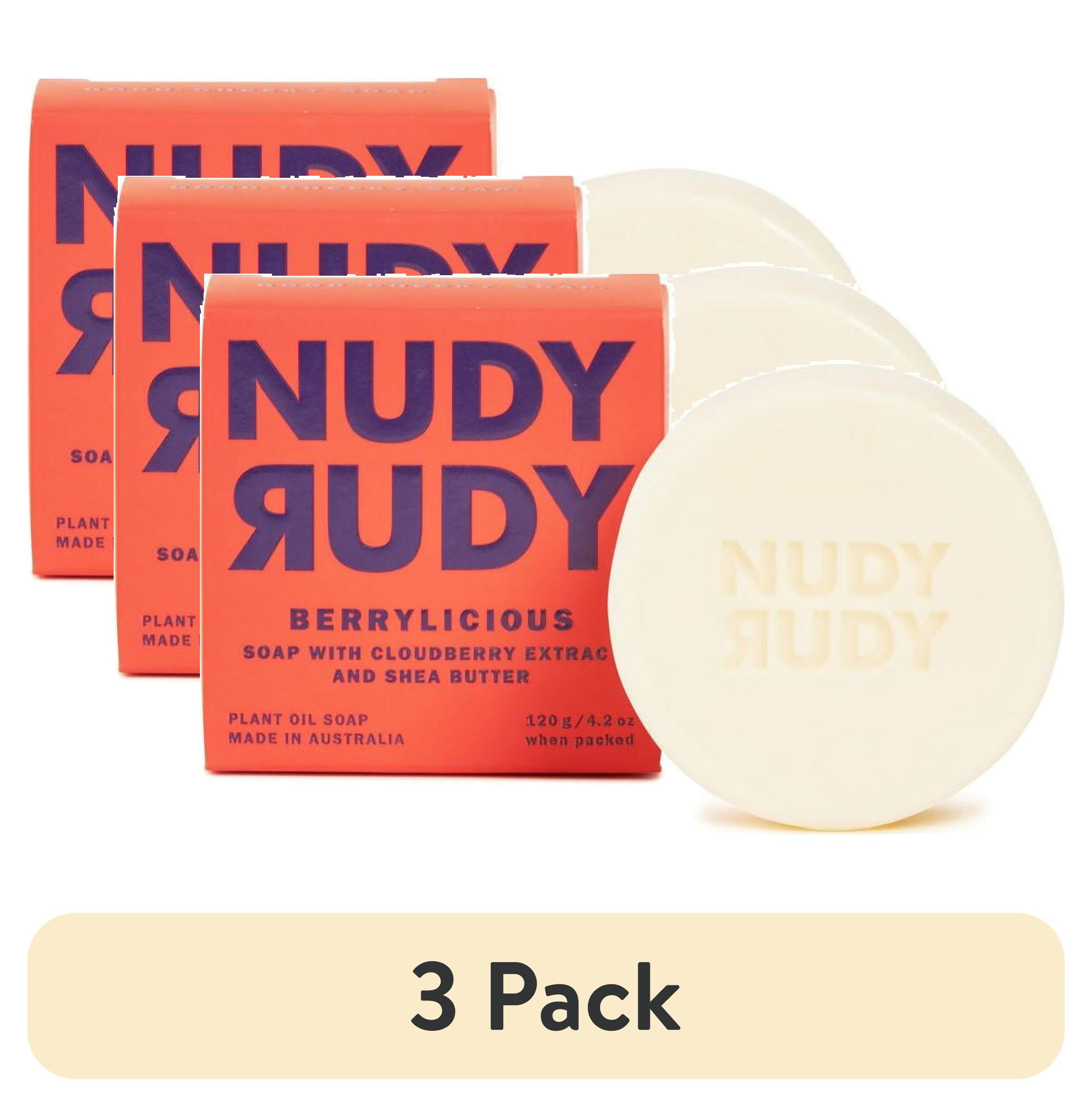 (3 pack) Nudy Rudy Berrylicious – Soap with Cloudberry Extract and Shea ...