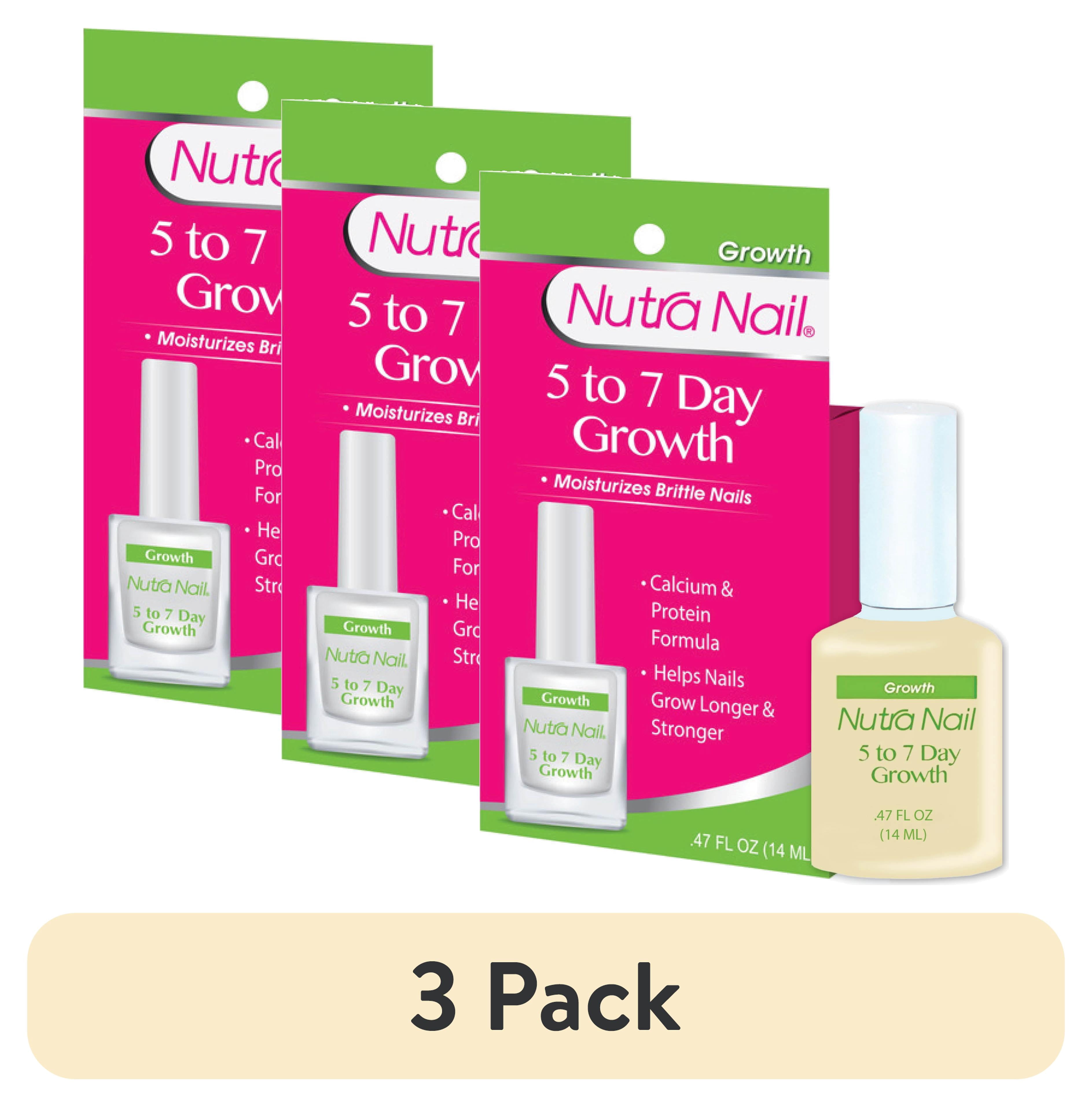 (3 pack) Nutra Nail 5 to 7 Day Growth Treatment - Fast Keratin Nail ...