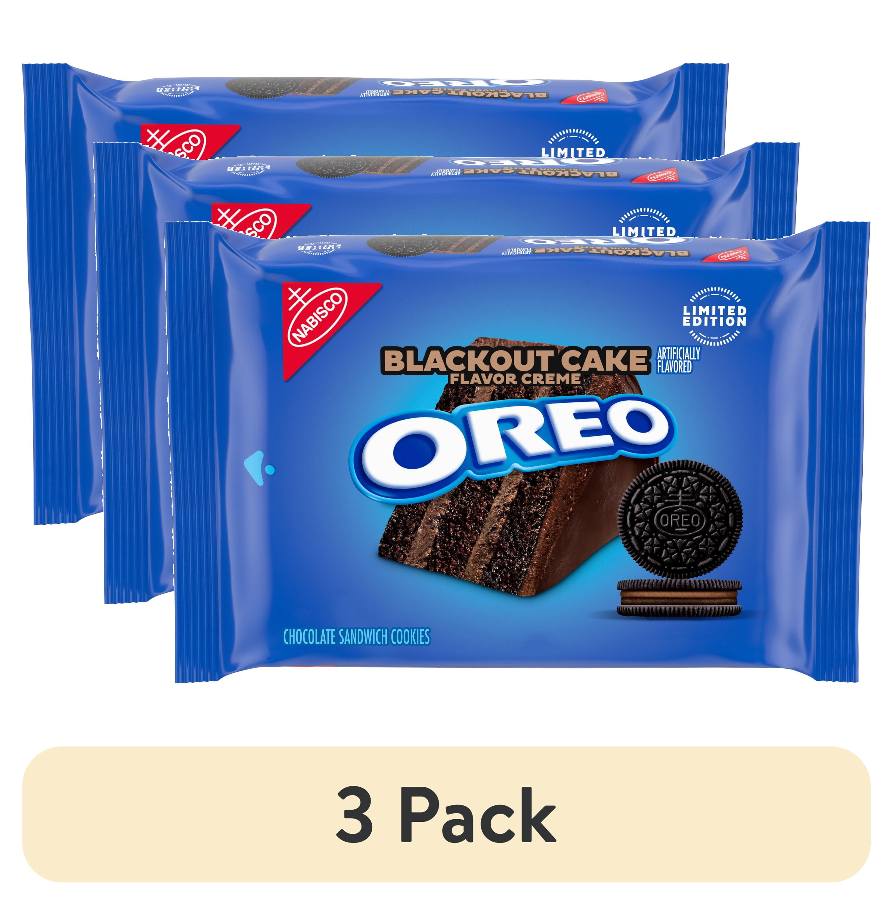 (3 pack) OREO Blackout Cake Chocolate Sandwich Cookies, Limited Edition ...
