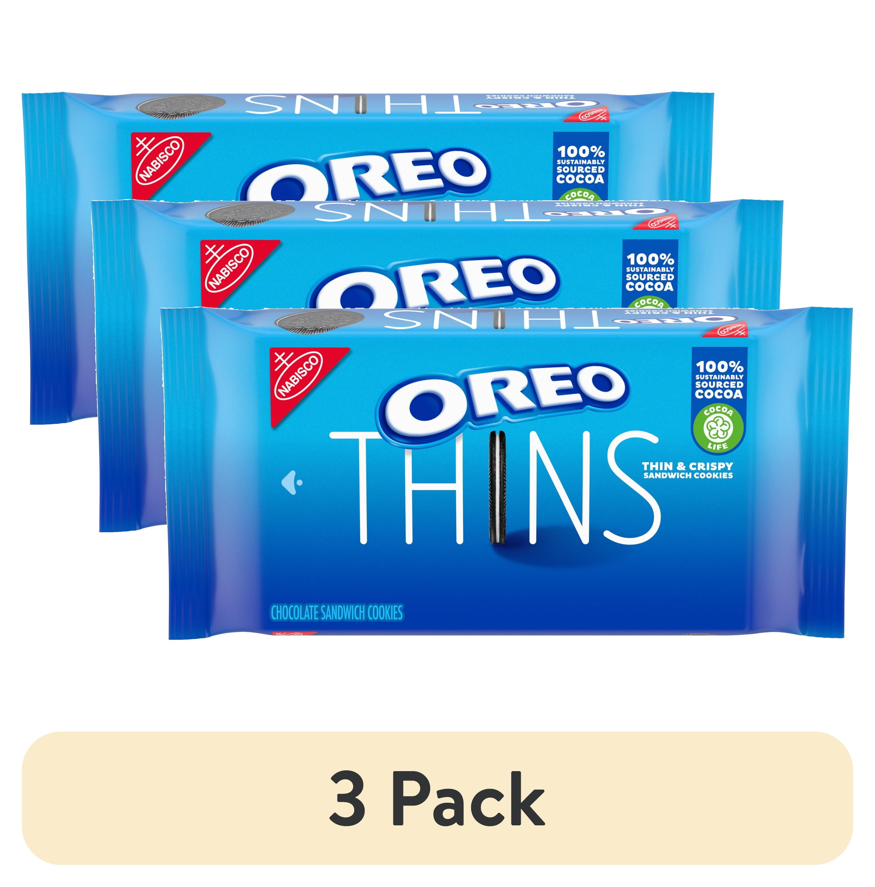 (3 pack) OREO Thins Chocolate Sandwich Cookies, Baked, 10.1 oz, Shelf ...