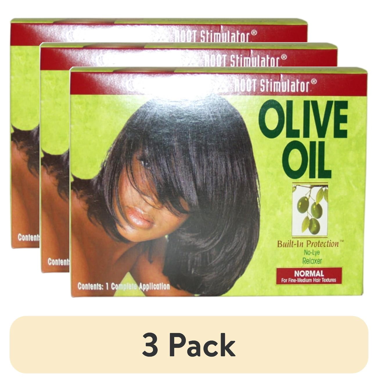 (3 pack) ORS Olive Oil Built-in Protection No-Lye Relaxer, Normal, for ...