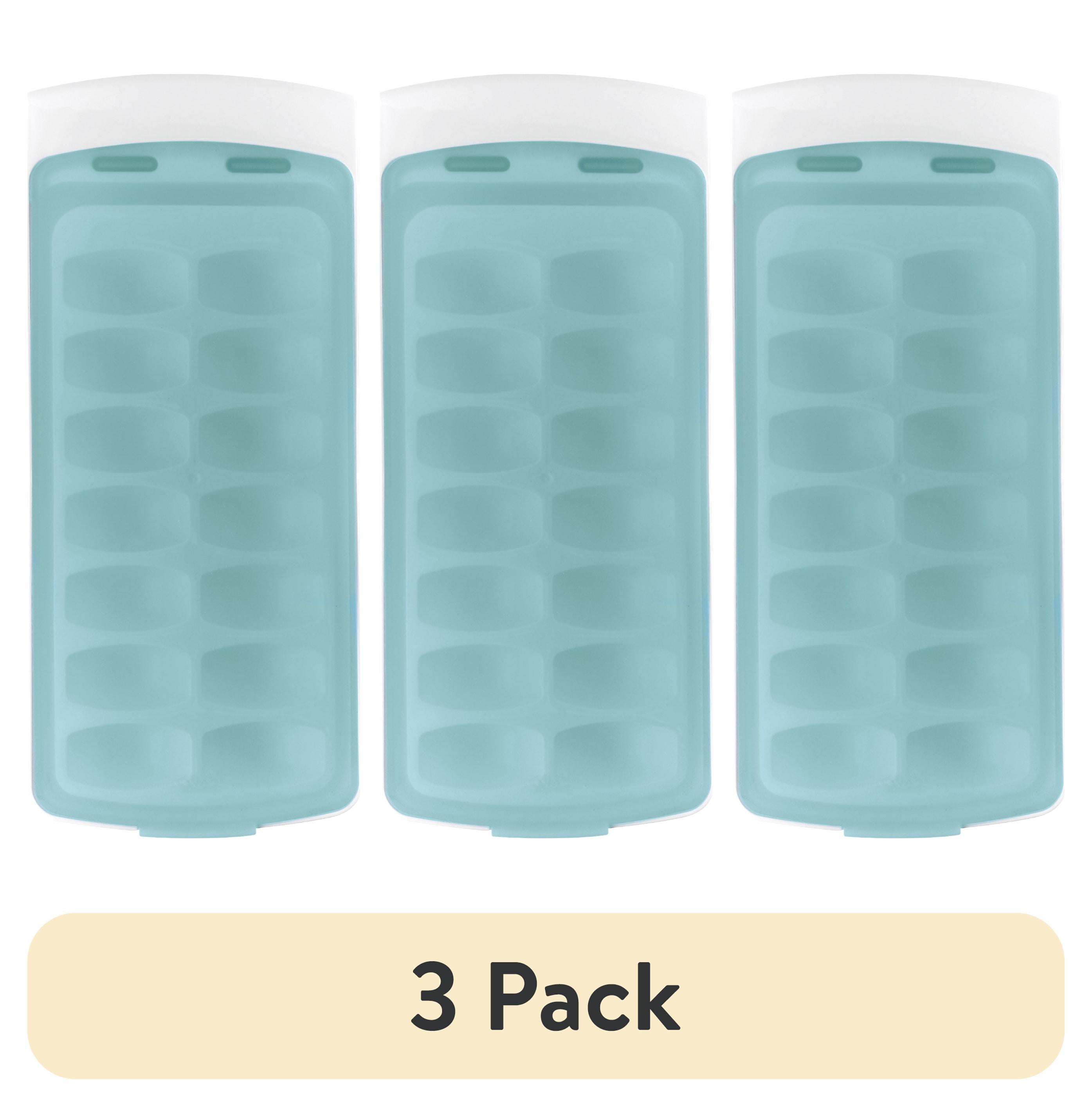 (3 pack) OXO Softworks No-Spill Rectangular Ice Cube Tray - Walmart.com